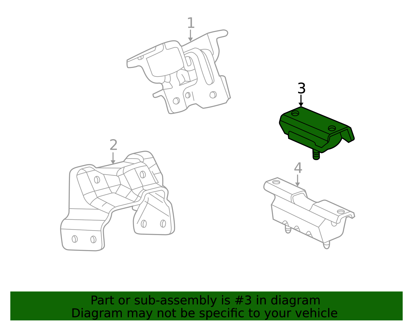 2003-2007 GM Manual Transmission Mount 15788797 | Capital Chevy Parts