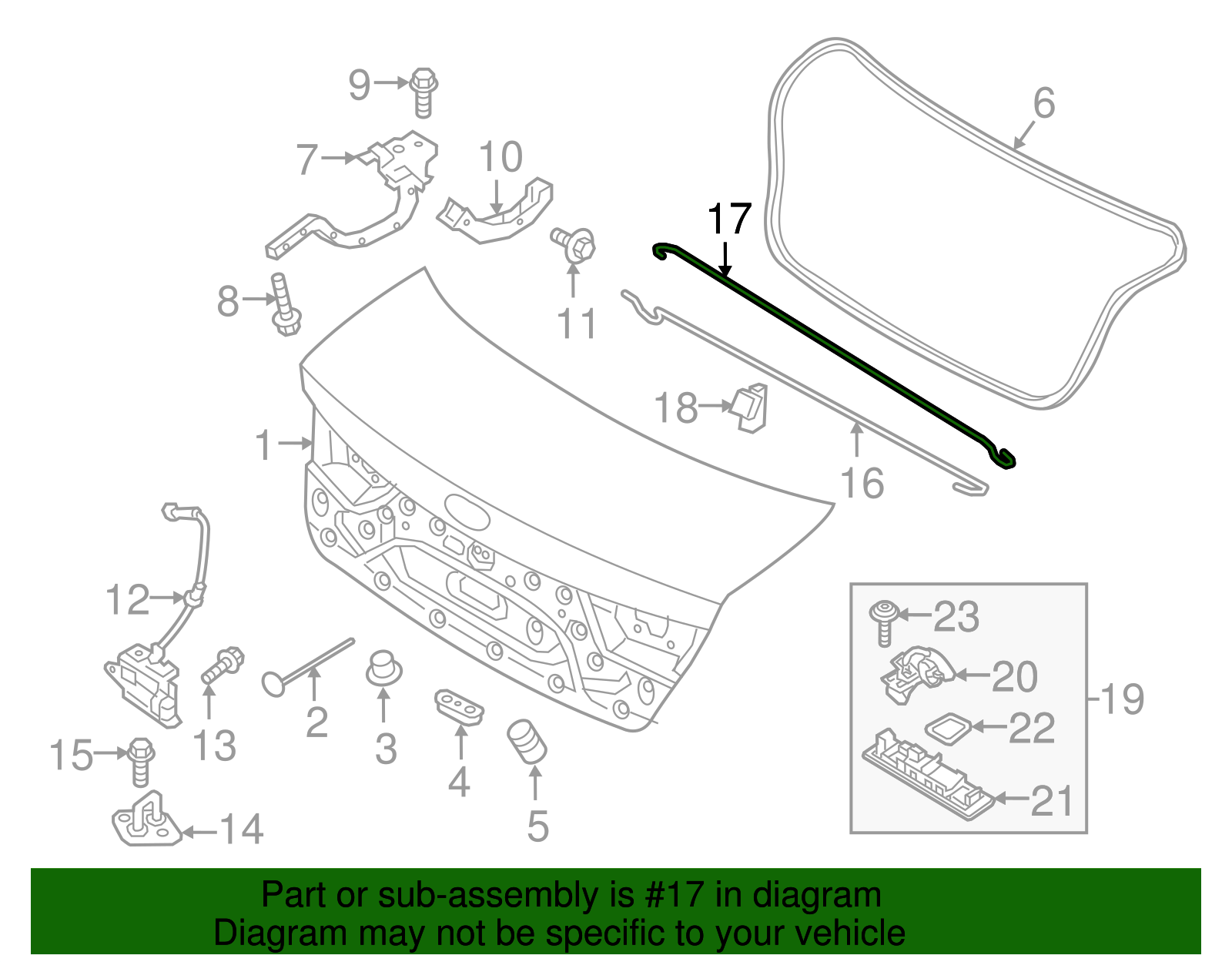 79273-D5010 - Torsion Rod 2016 Kia Optima | Kia.Parts Store