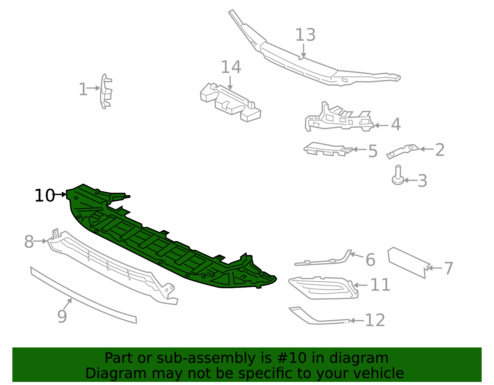 32227198 - Air Deflector - 2019-2021 Volvo | Volvo OEM Parts Direct