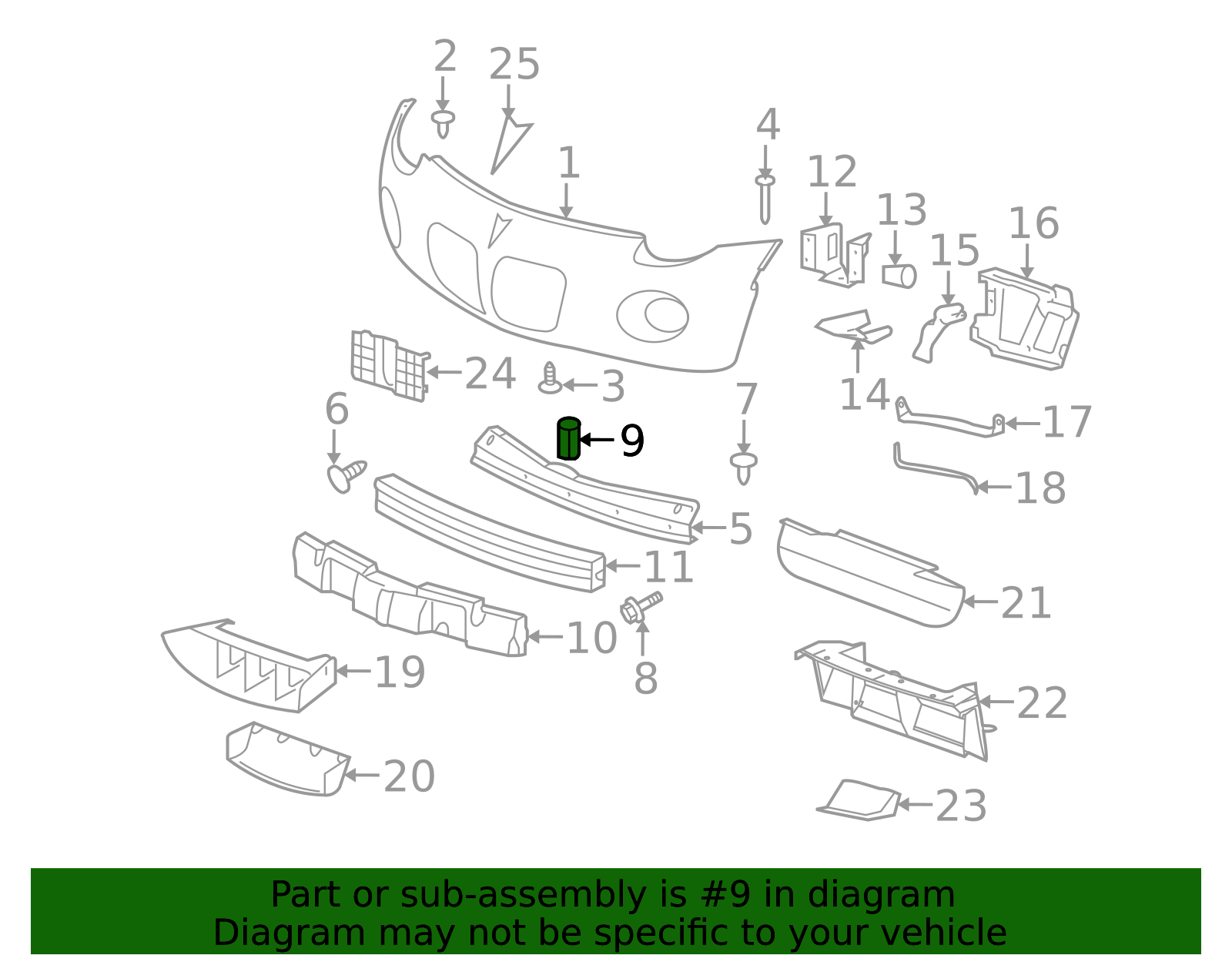 2006-2009 GM Multi-Purpose Nut 11518099 GM | GMPartsDirect.com