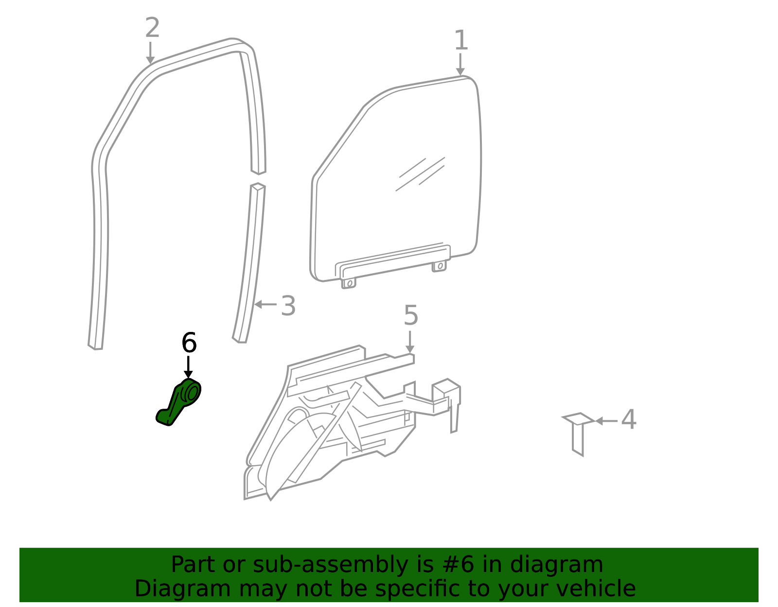Side Door Window Regulator Handle 21097404 | OEM Parts Quick