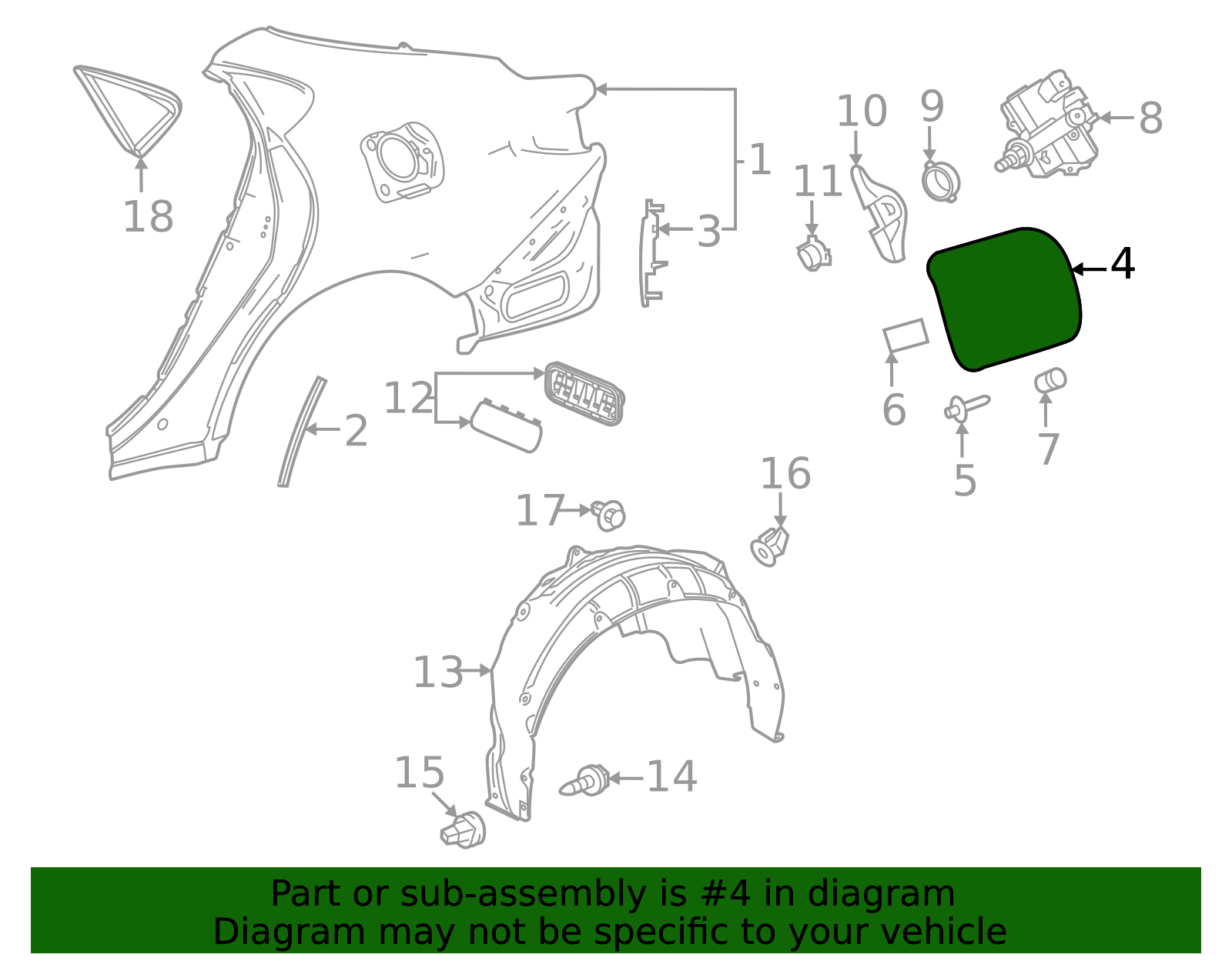 77350-AQ010 - High-Quality Fuel Door for 2025 Toyota Camry | AutoNation ...