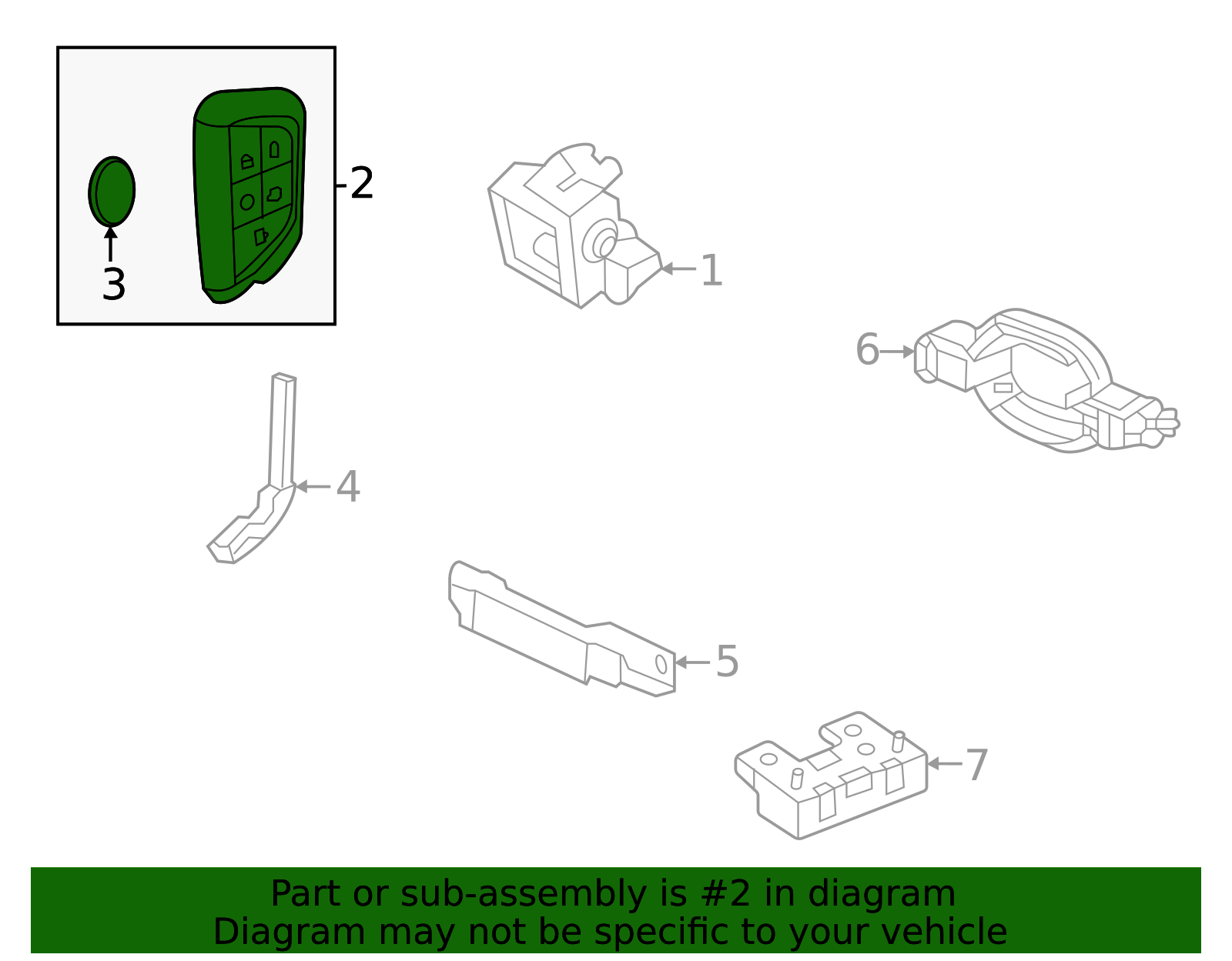85541931 - 2020-2025 Cadillac - Remote Control Door Lock and Theft ...