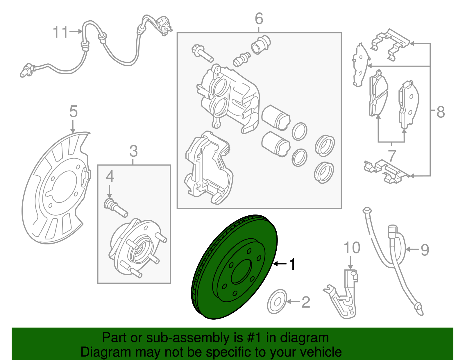 2017-2024 Nissan Armada Rotor 40206-1LA2B | Nissan Parts Central