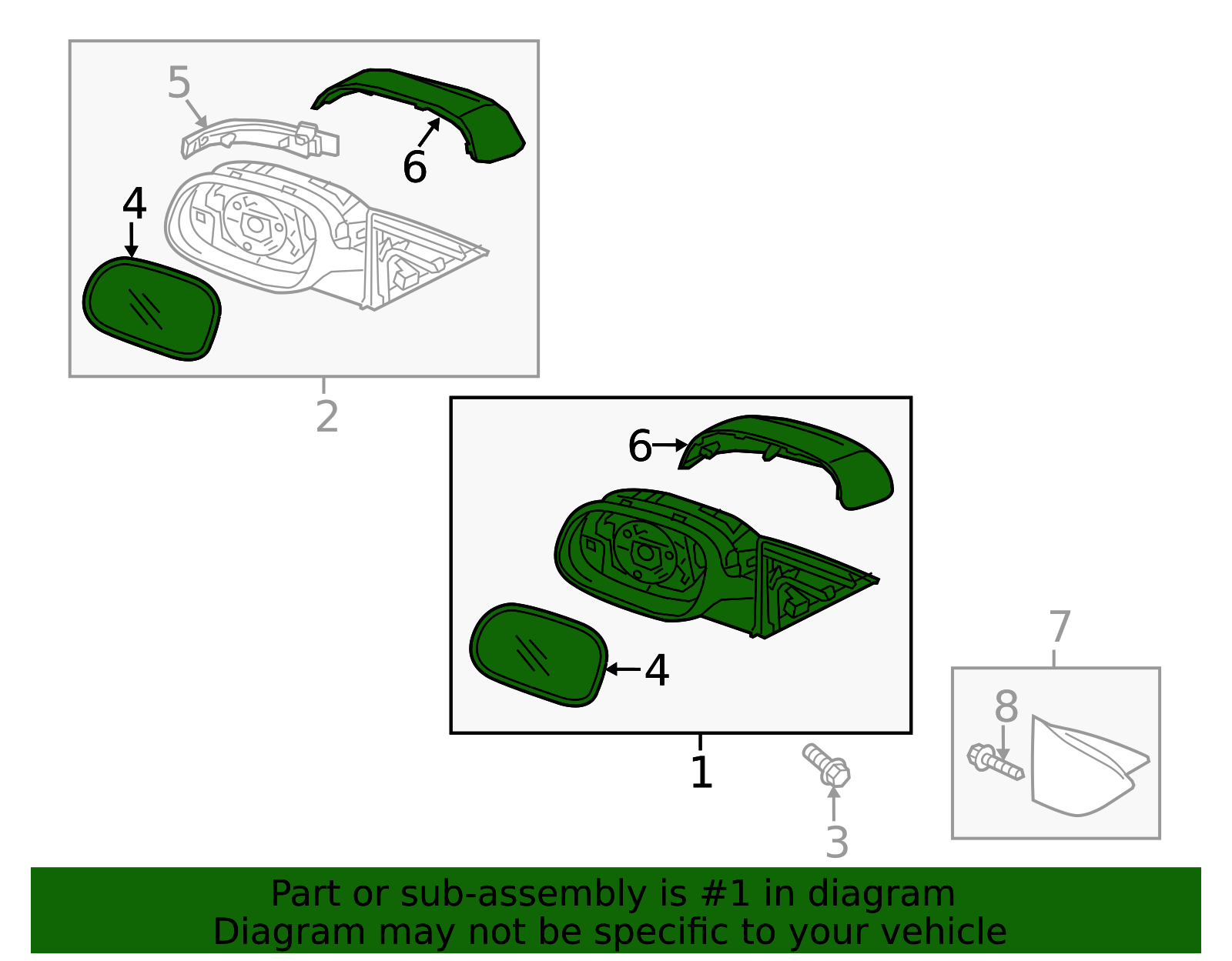 87610-B2510 - Mirror Assembly 2014-2019 Kia | Kia.Parts Store