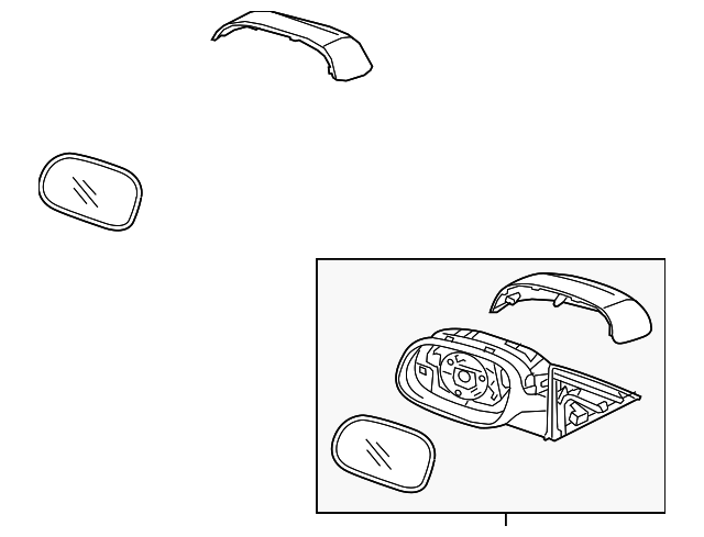 87620-B2510 - Mirror Assembly 2014-2019 Kia | Kia.Parts Store