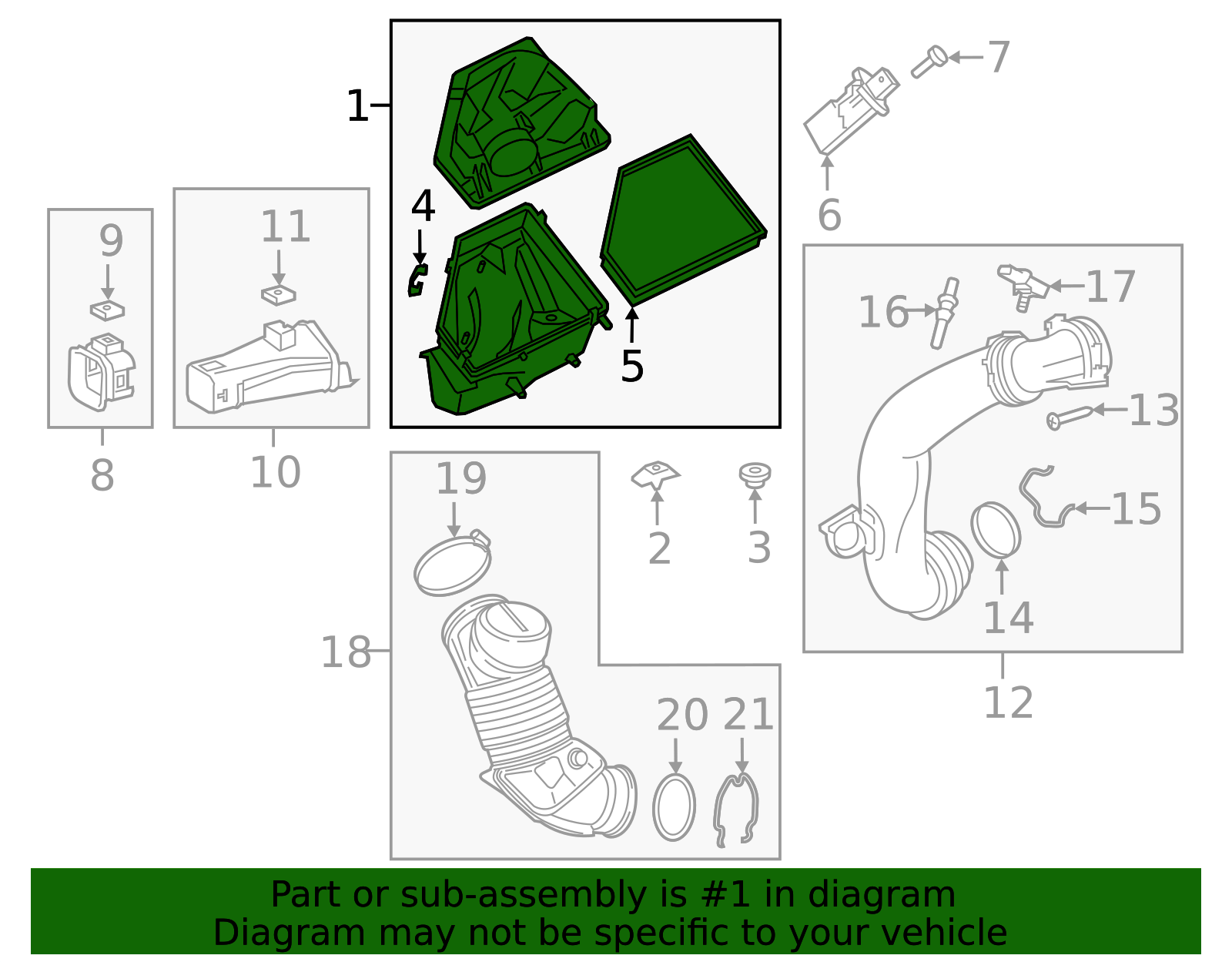 Genuine Toyota Air Cleaner Assembly part# 17700-WAA02 for 2020-2025 ...