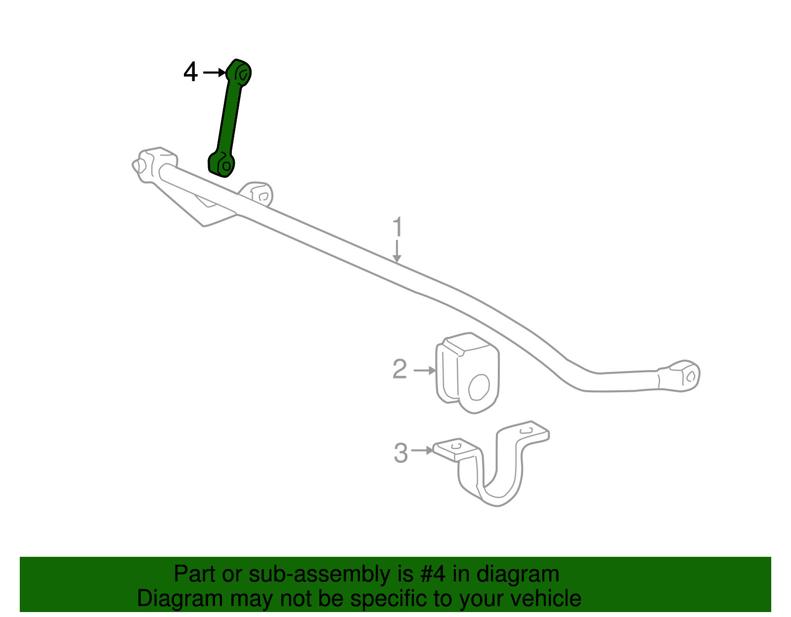 YC3Z-5K483-AA - Stabilizer Link 1999-2024 Ford | Ford Parts Center