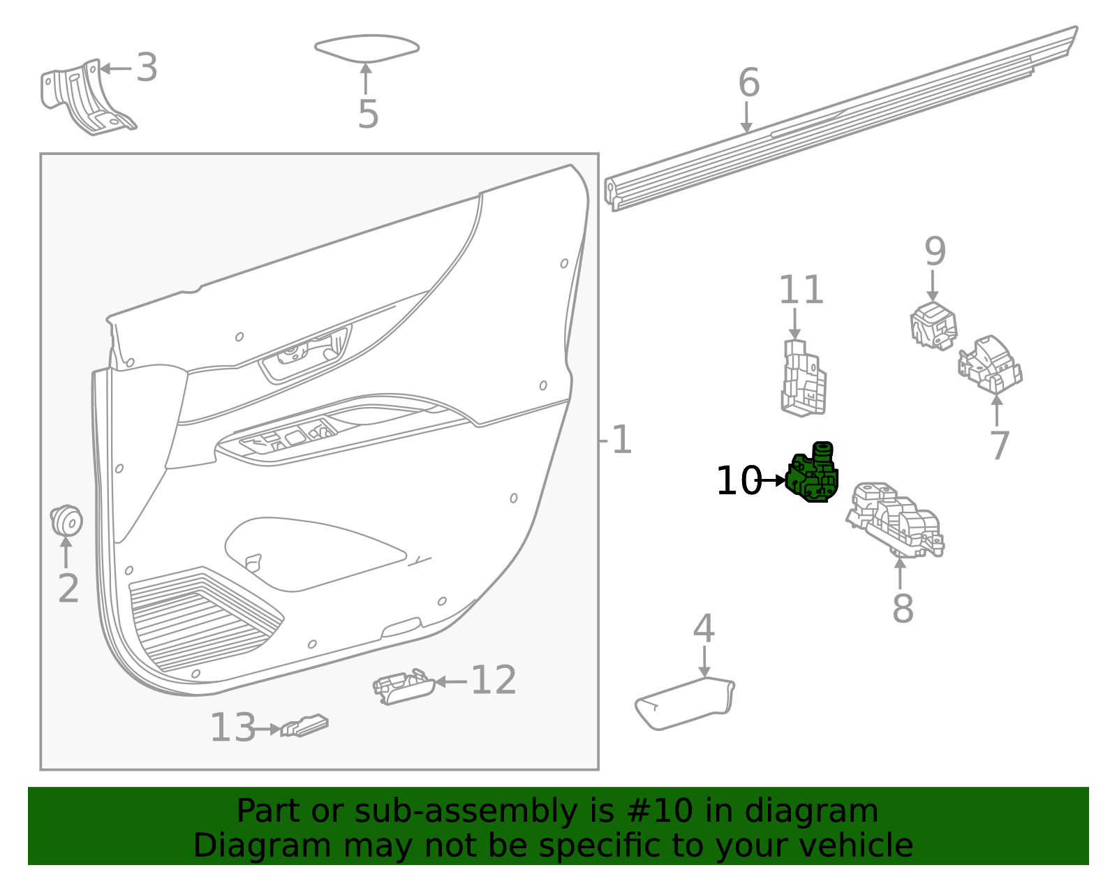 2023-2024 Toyota Venza Mirror Switch 84872-30110 | Toyota San Diego Parts
