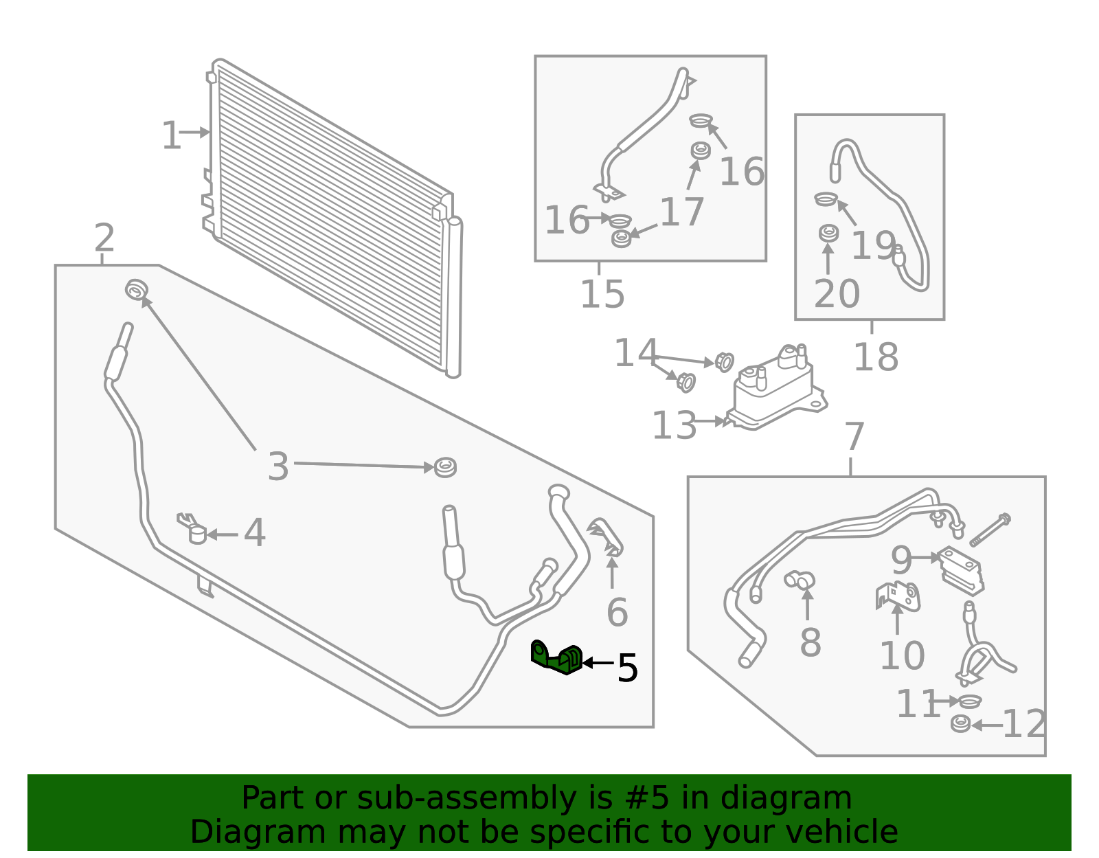 F2GZ-7B147-A - High-Quality Cooler Line Upper Bracket for 2015-2024 ...