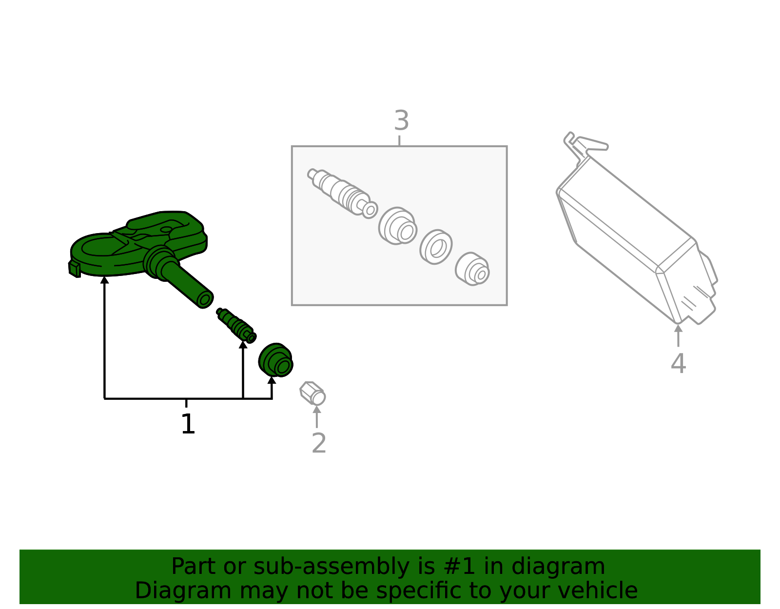 42607-53020 - Tire Pressure Monitoring System (TPMS) Sensor For 2019 ...