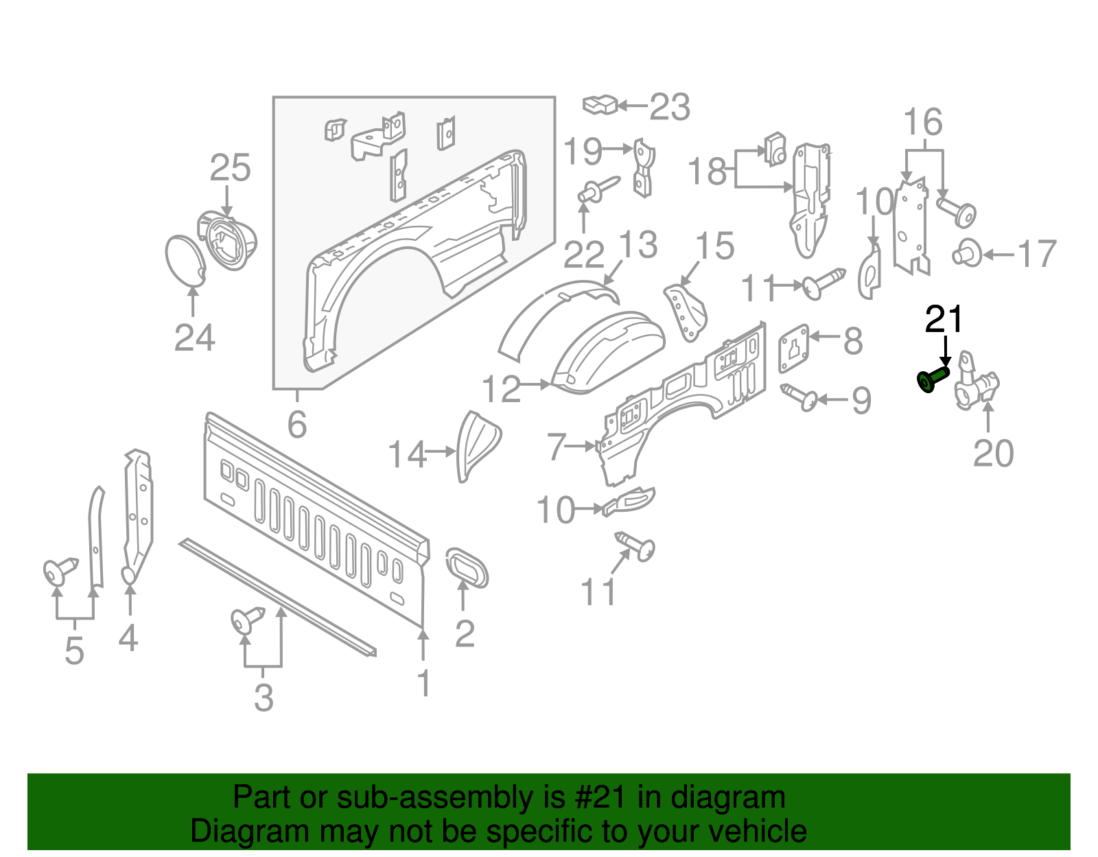2015-2025 Ford Roller Bolt W710261-S437 | Discount Ford Auto Parts