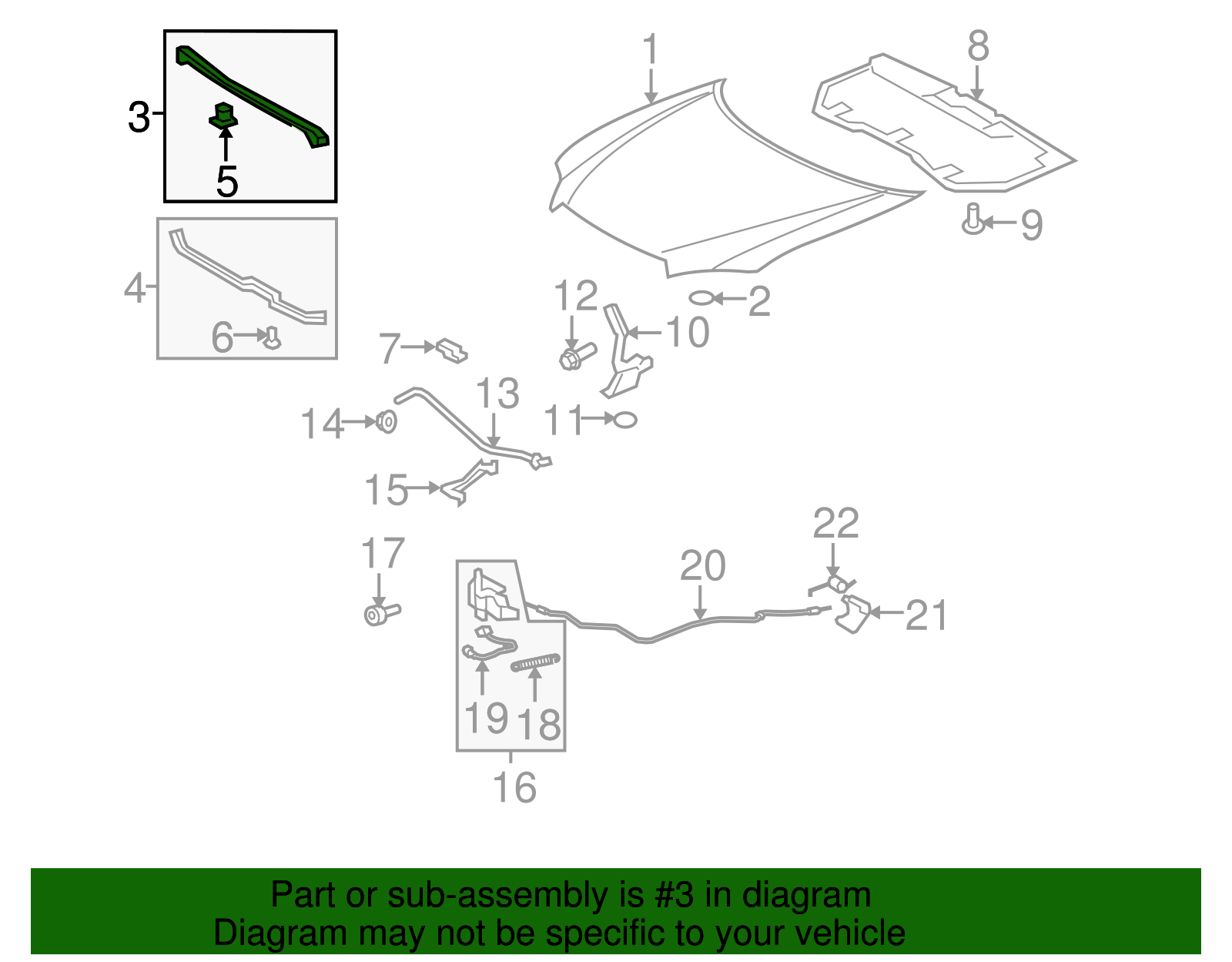 2008-2010 Toyota Highlander Seal 53037-0E030 | Toyota Parts Center