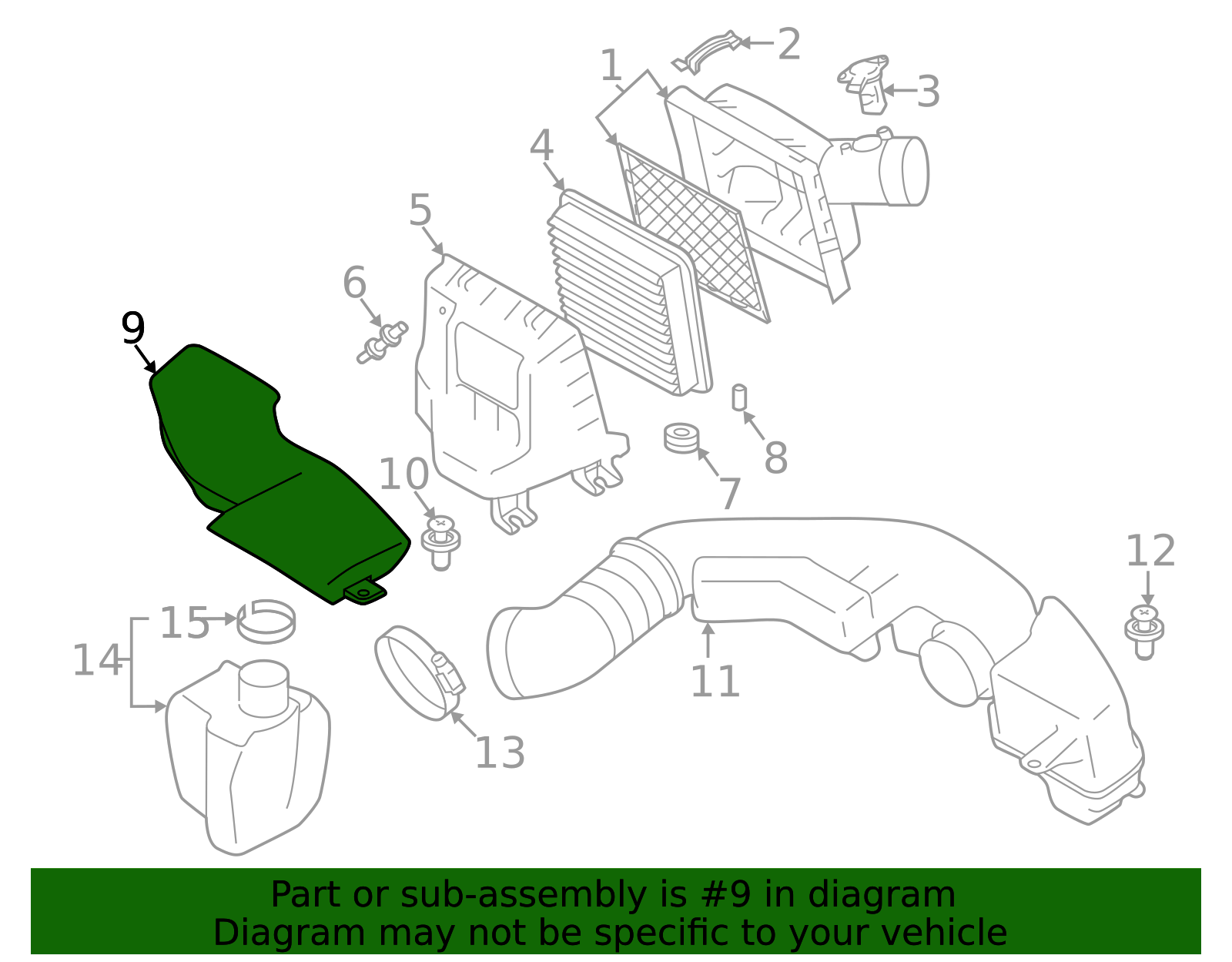 2021-2023 Subaru Crosstrek 2021-2024 Subaru Crosstrek - Air Inlet Duct ...
