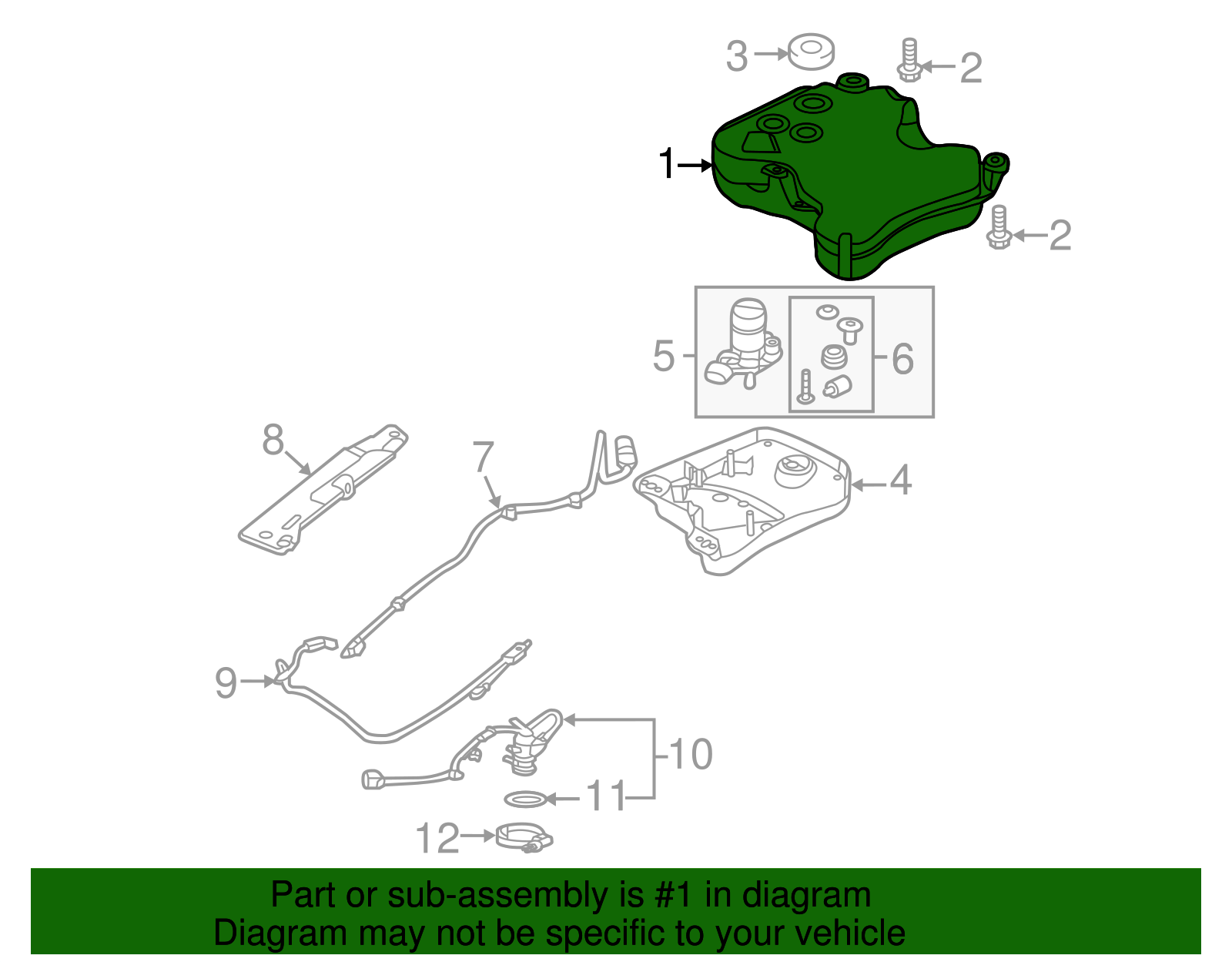 2015 Volkswagen Passat Fuel Tank 561-131-877-H | OEM Parts Online