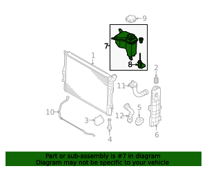 17-13-7-640-514 - Reservoir Tank 2006-2016 BMW | BMWPartsDirect.com