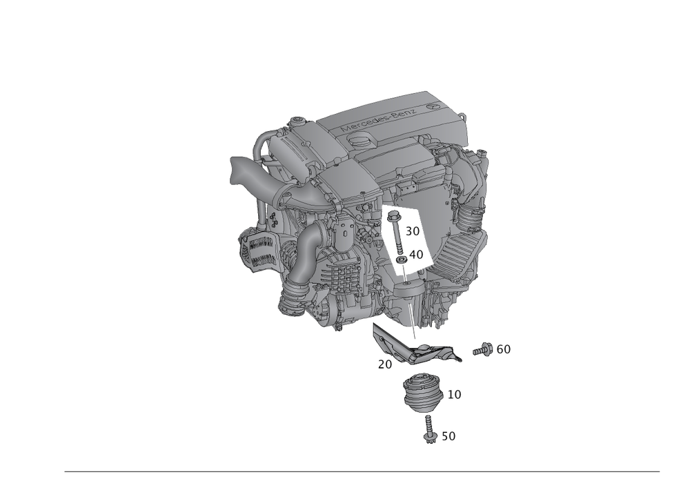 172-240-04-17 - 2012-2020 Mercedes-Benz - Engine Mount | Buy Mercedes ...