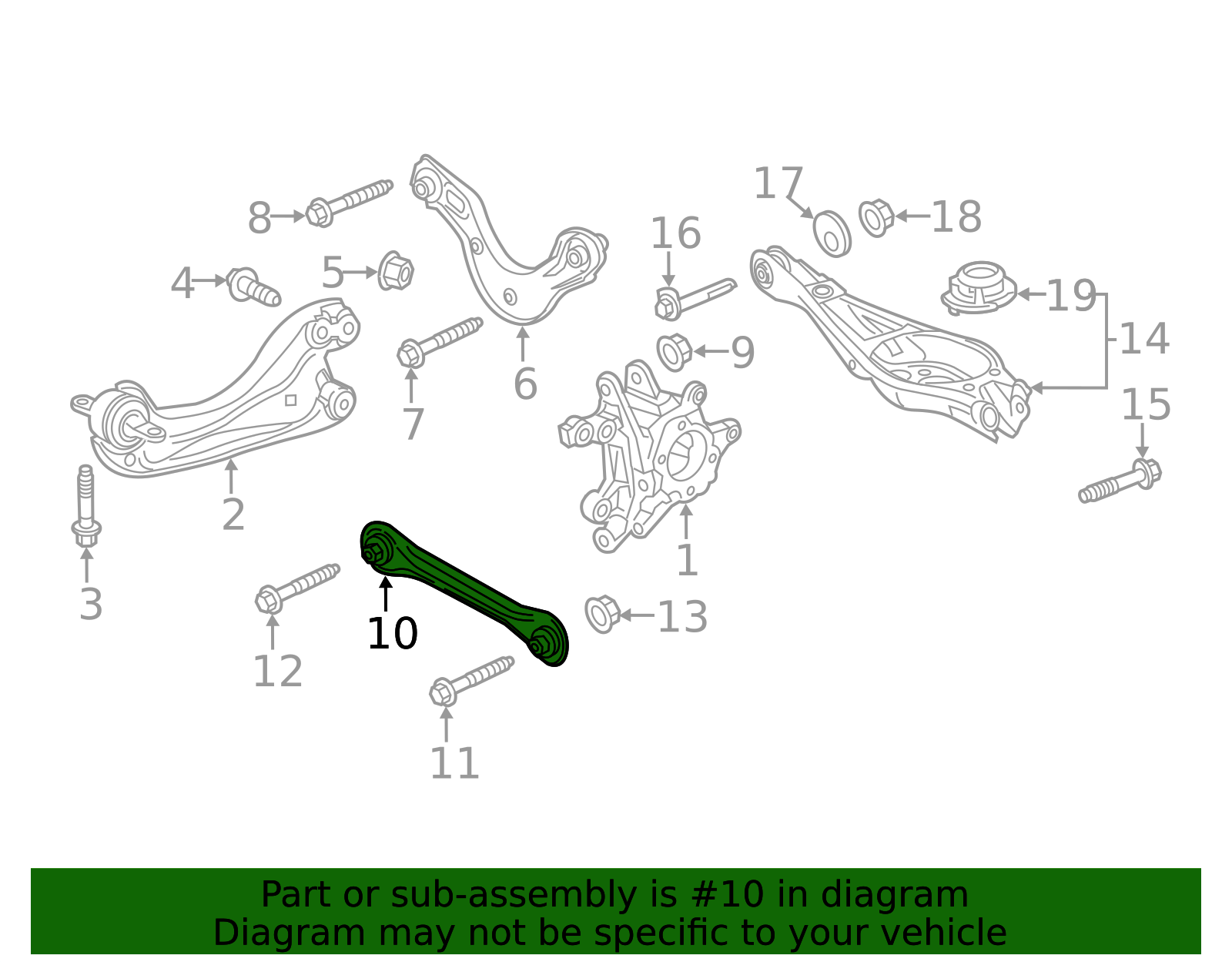 52370-TVA-A01 - 2018-2022 Honda Accord - Arm A Rear (Lower) | Genuine ...