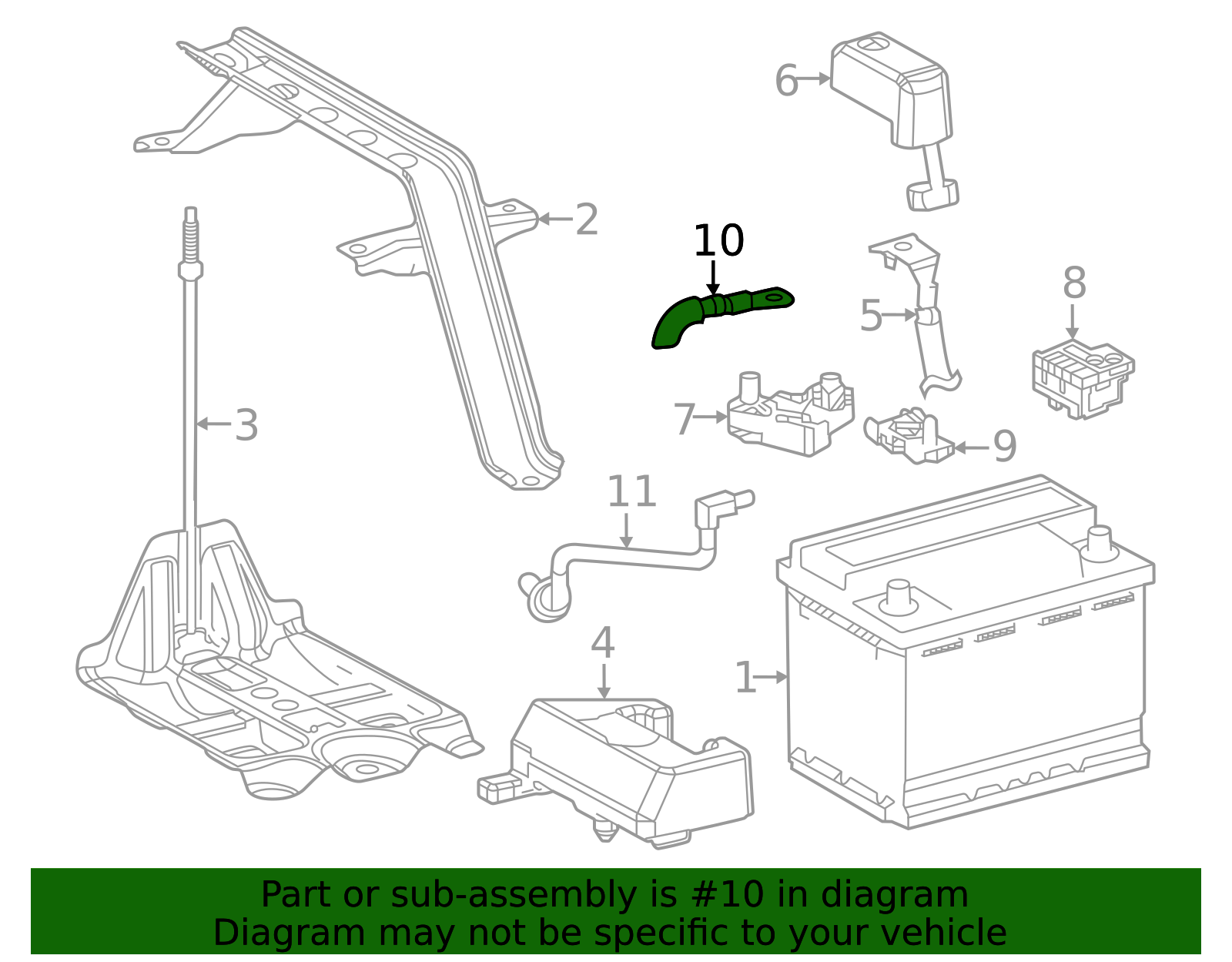 2024-2026 Toyota Grand Highlander Battery Cable 82165-0E080 | Toyota ...