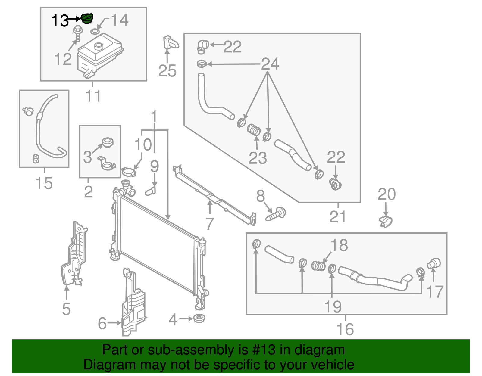 25441-B1000 - Reservoir Cap 2016-2020 Kia | Kia.Parts Store