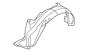 2010-2012 Hyundai Santa Fe Fender Liner 86810-0W200 | HyundaiParts.Online