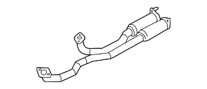 DA5Z-5G203-A - Exhaust Pipe - 2013-2019 Ford | Lasco Auto Parts
