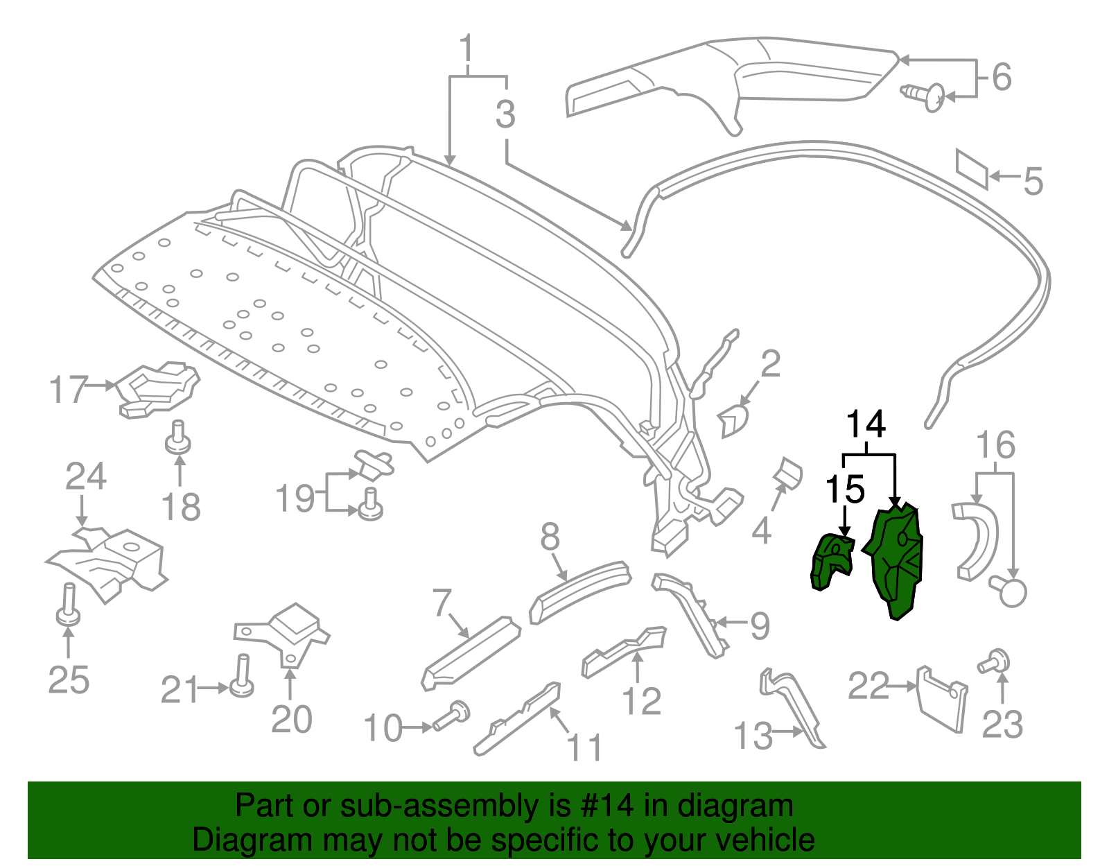 8S7-871-601 - High-Quality Convertible Top Motor for 2016-2023 Audi ...