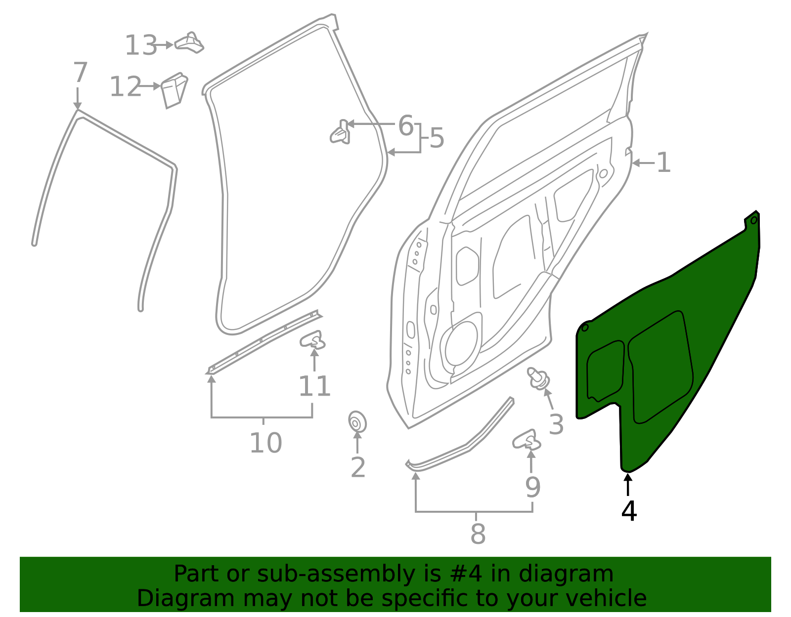 62244SJ010 - Water Shield | OEM Subaru Parts Center