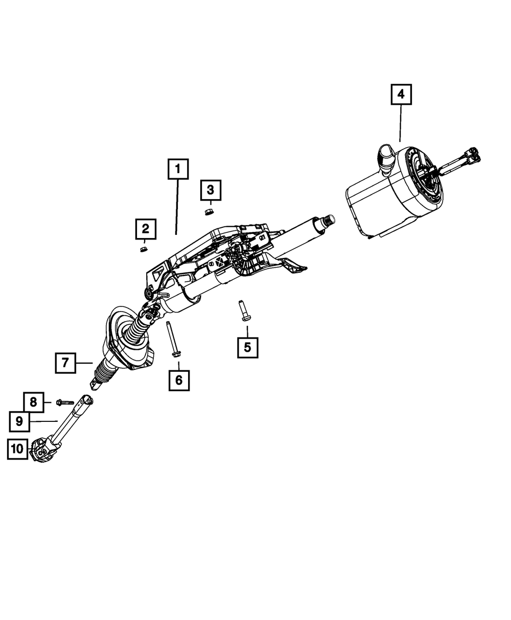 2011-2023 Mopar Steering Coupling, All Wheel Drive 68083595AD | My ...