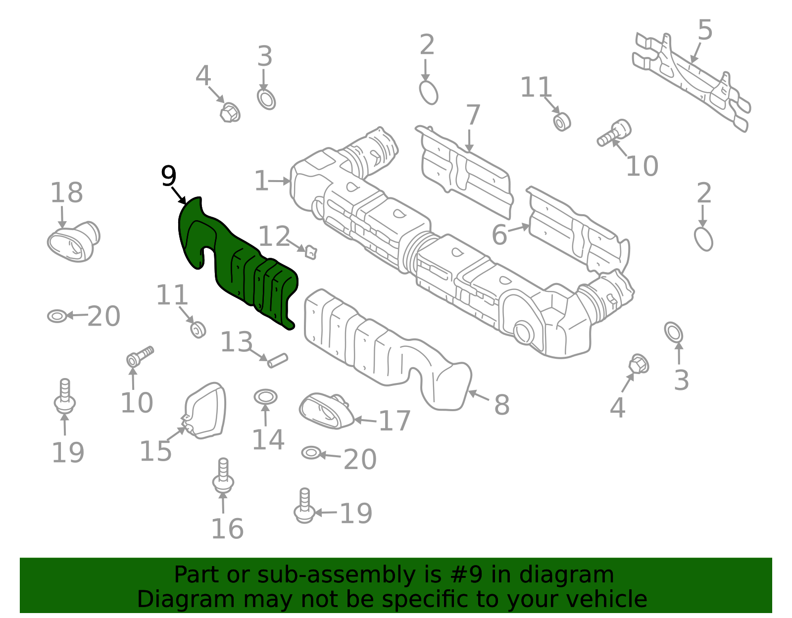 Genuine Porsche Heat Shield for 997-111-204-71 | Harper Porsche