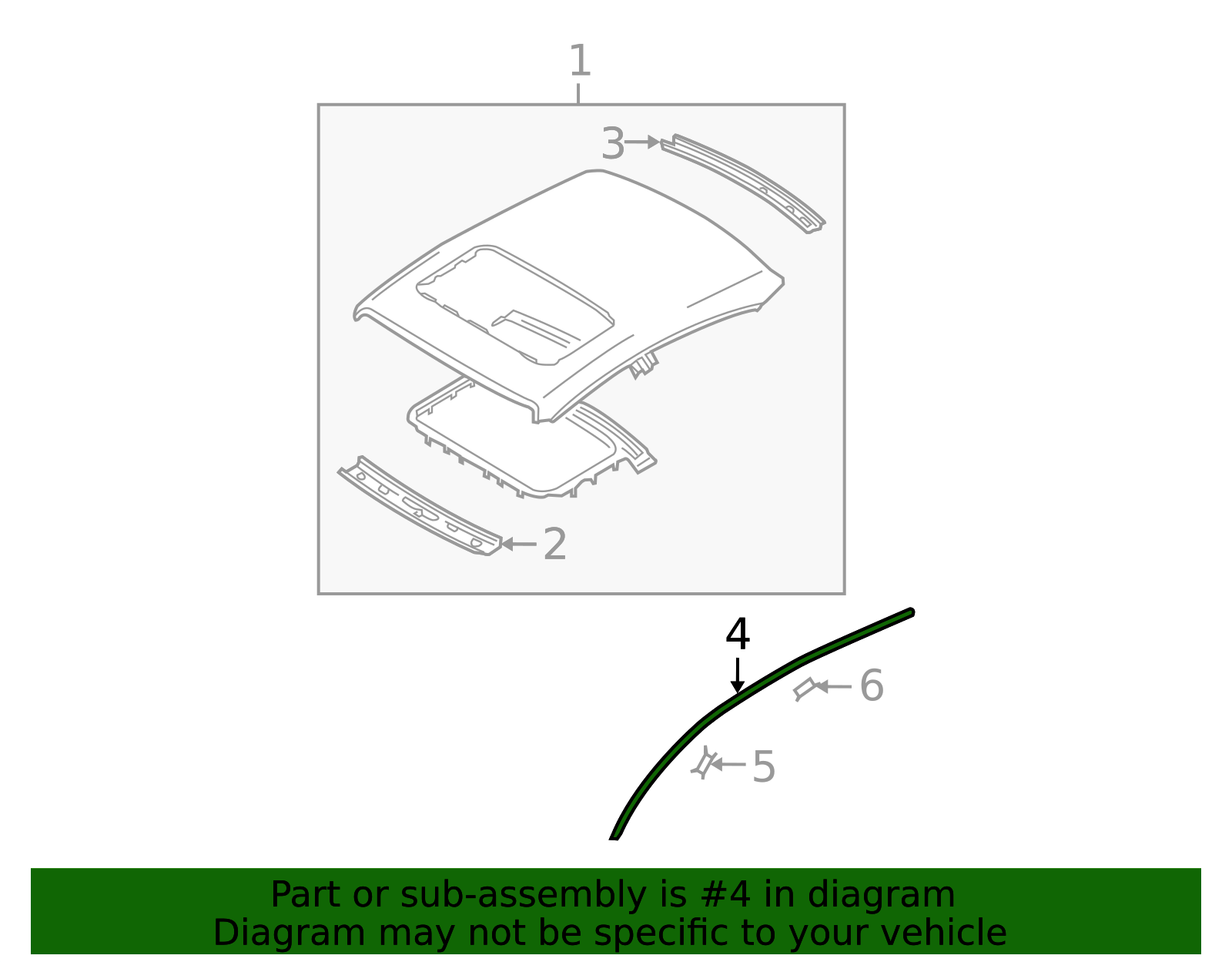 73852-7Y000 - High-Quality Roof Molding for 2004-2008 Nissan Maxima ...