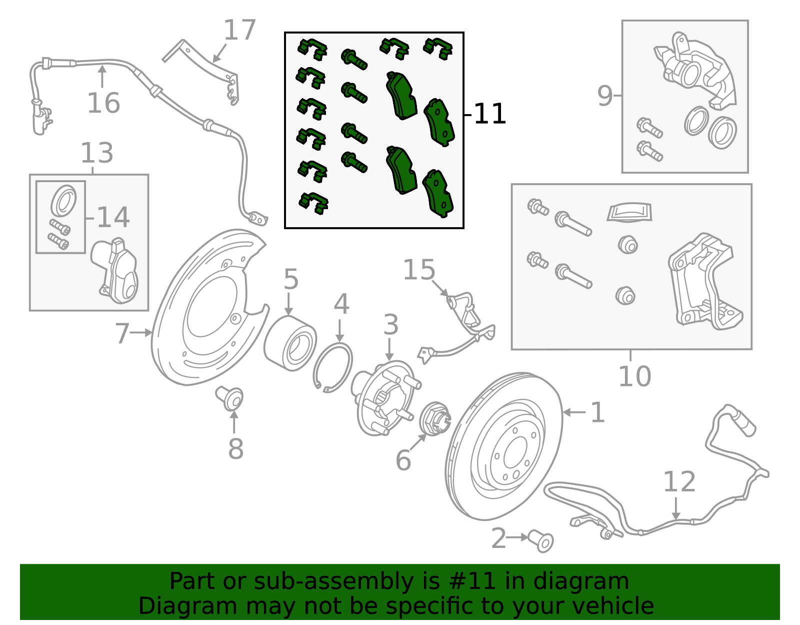 2016-2025 Land Rover Disc Brake Pad Set LR162047 | OEM Parts Online