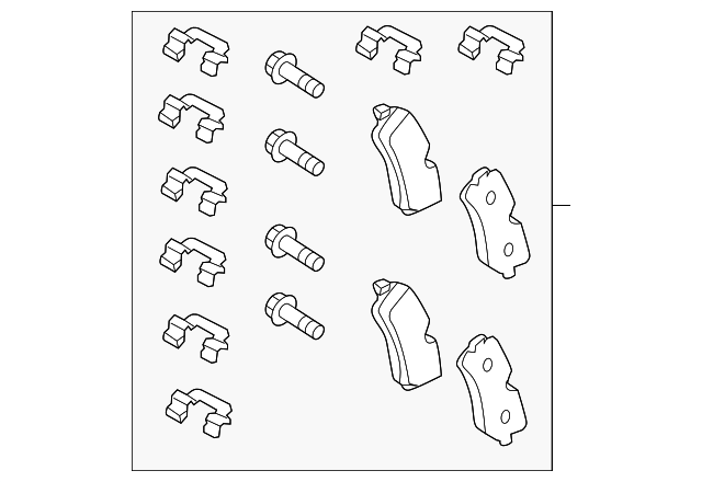 Genuine OEM Disc Brake Pad Set Part# LR162047 Fits 2016-2025 Land Rover ...