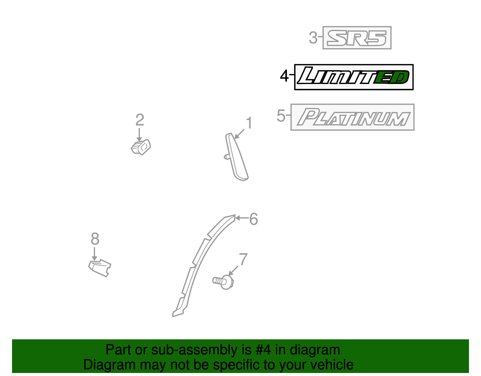 2008-2024 Toyota Mark, Plate 75455-0C070 | OEM Parts Online