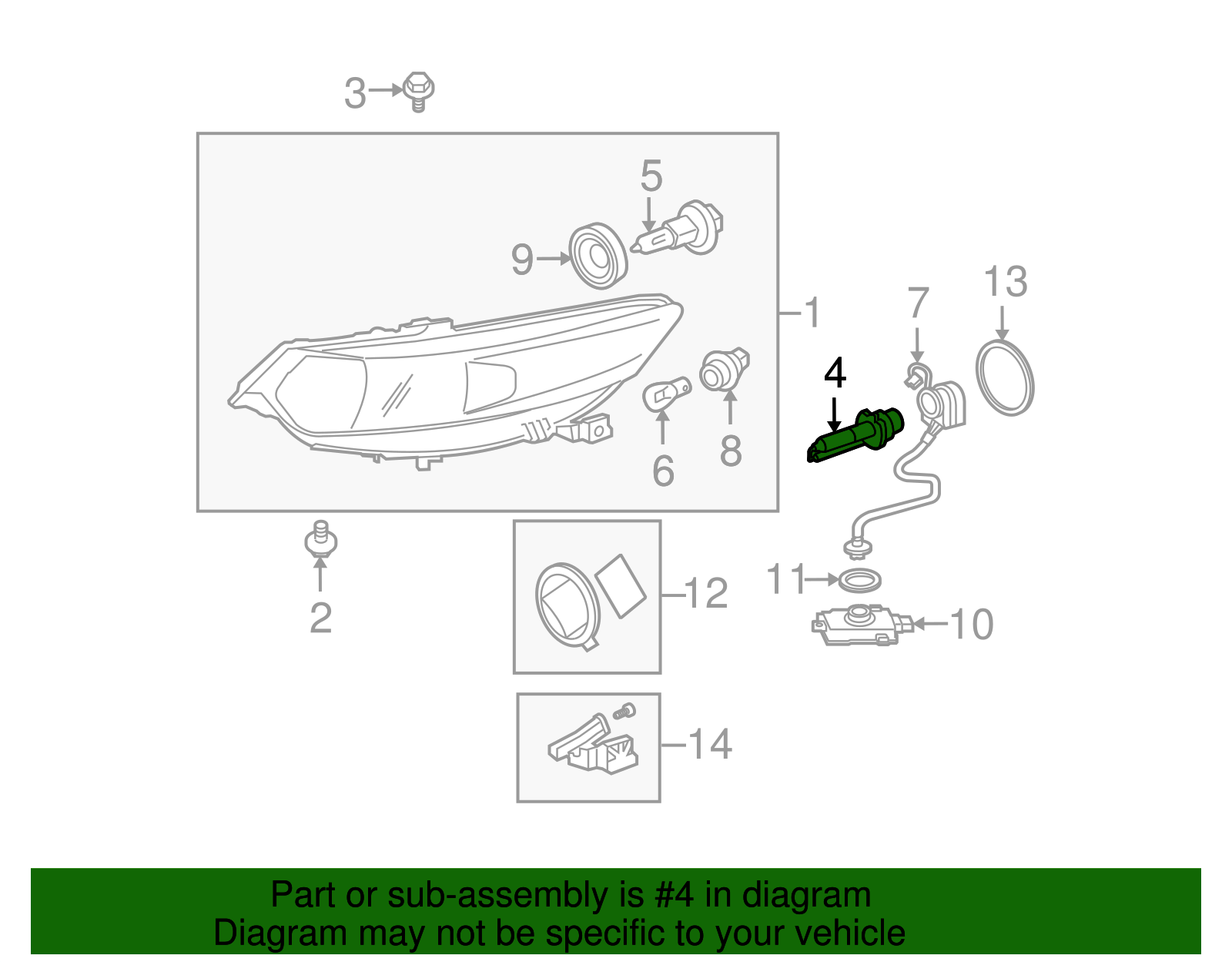 2002-2014 Acura Hid Bulb 33116-SL0-003 | OEM Parts Online