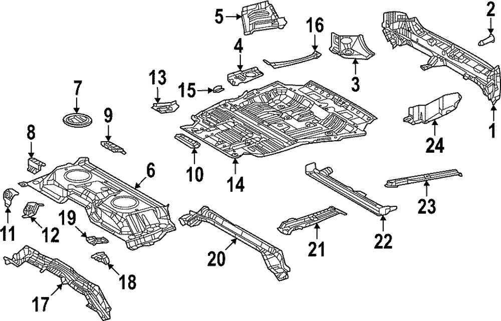 57603-60290 - 2022-2024 Lexus LX600 - Rear Rail | My L Parts