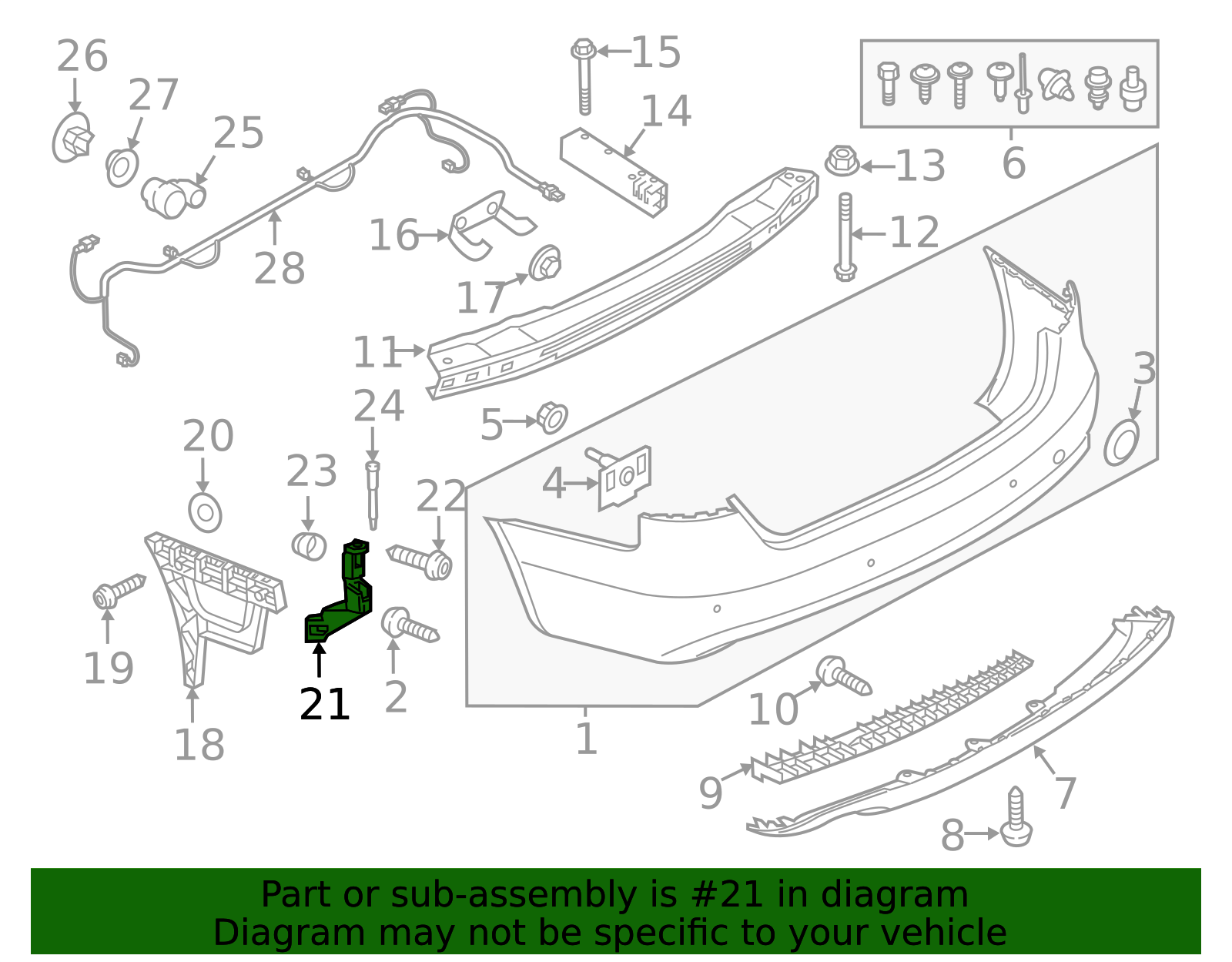 2009-2016 Audi Upper Guide 8K5-807-889-A | OEM Parts Online