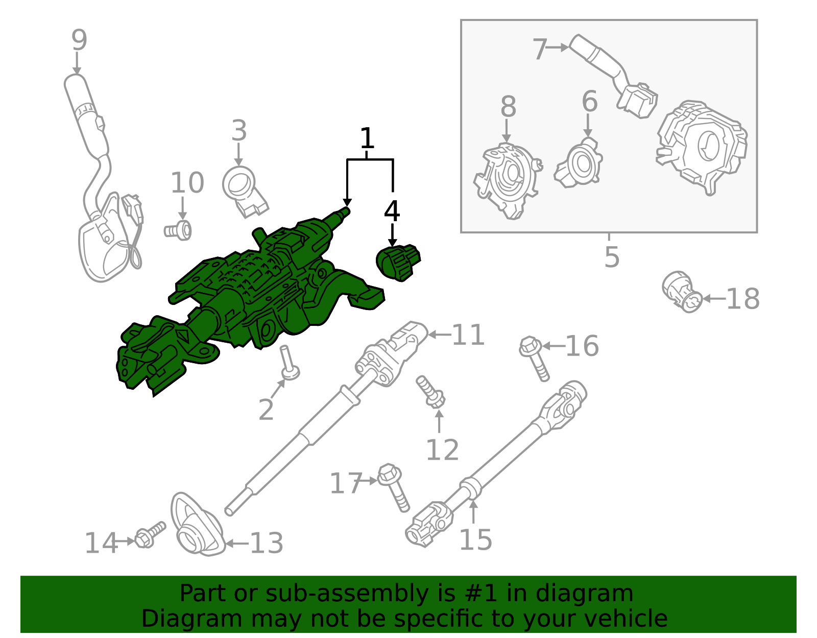 2020-2022 Ford F-250 Super Duty Steering Column LC3Z-3C529-N | Ford OEM ...
