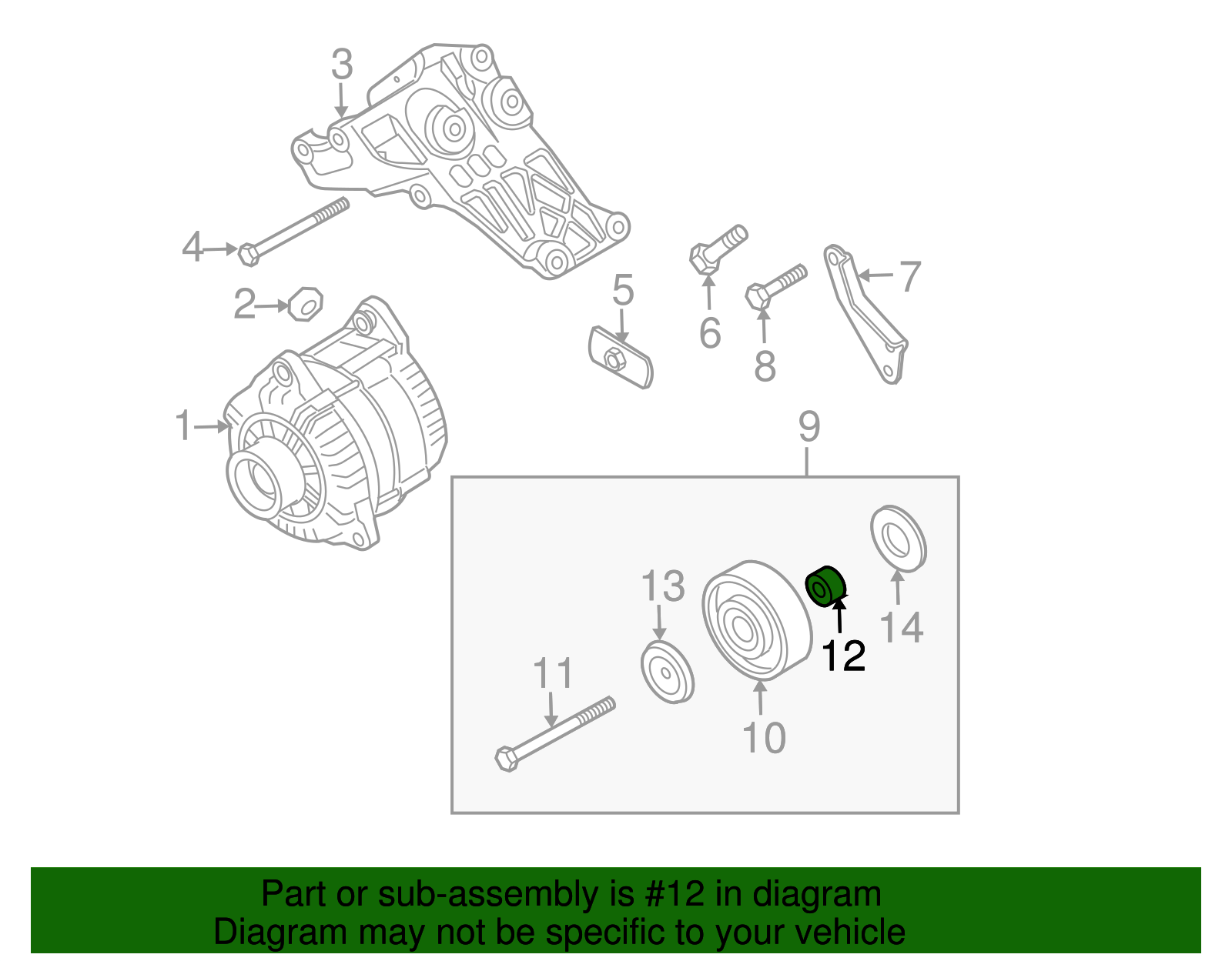 Genuine Idler Pulley Collar / Spacer (ta60 D40 F80 Wf80 R51 A60 N50 ...