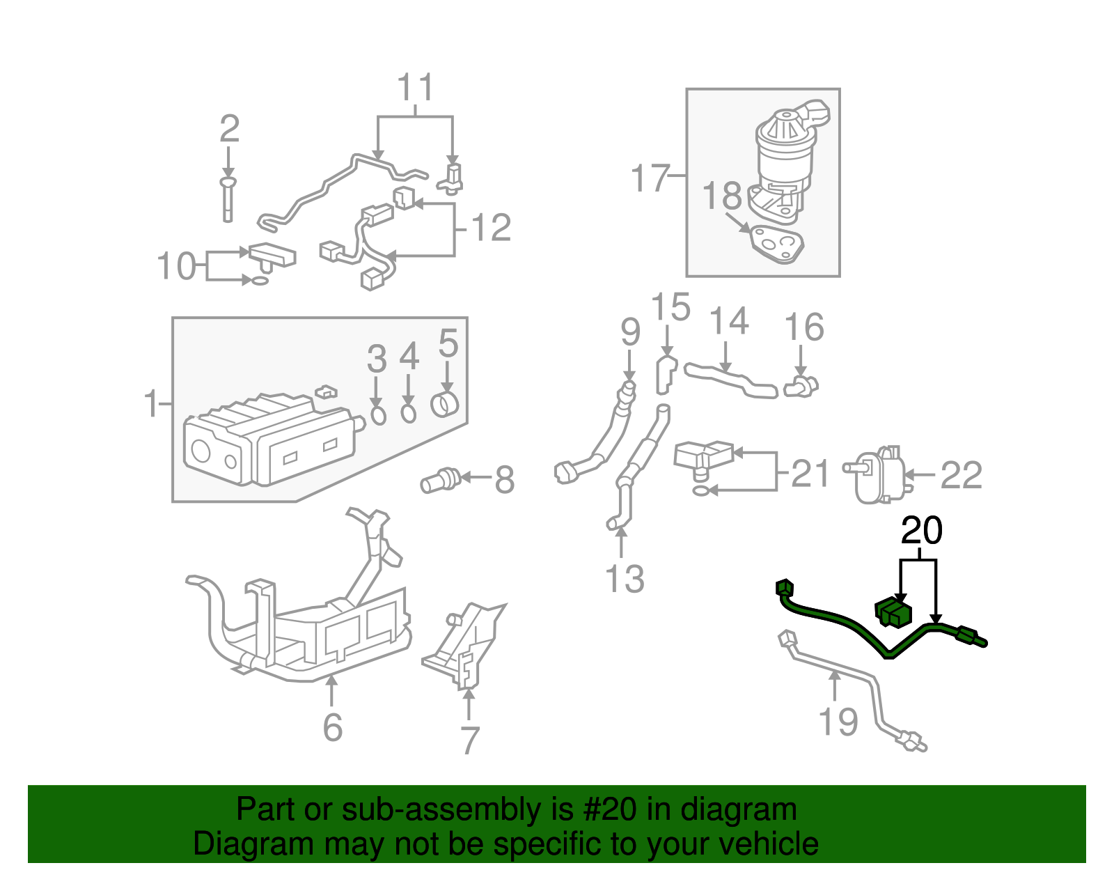36532-REZ-A01 - 2010-2011 Honda CR-V - Sensor Oxygen | Genuine Honda Parts