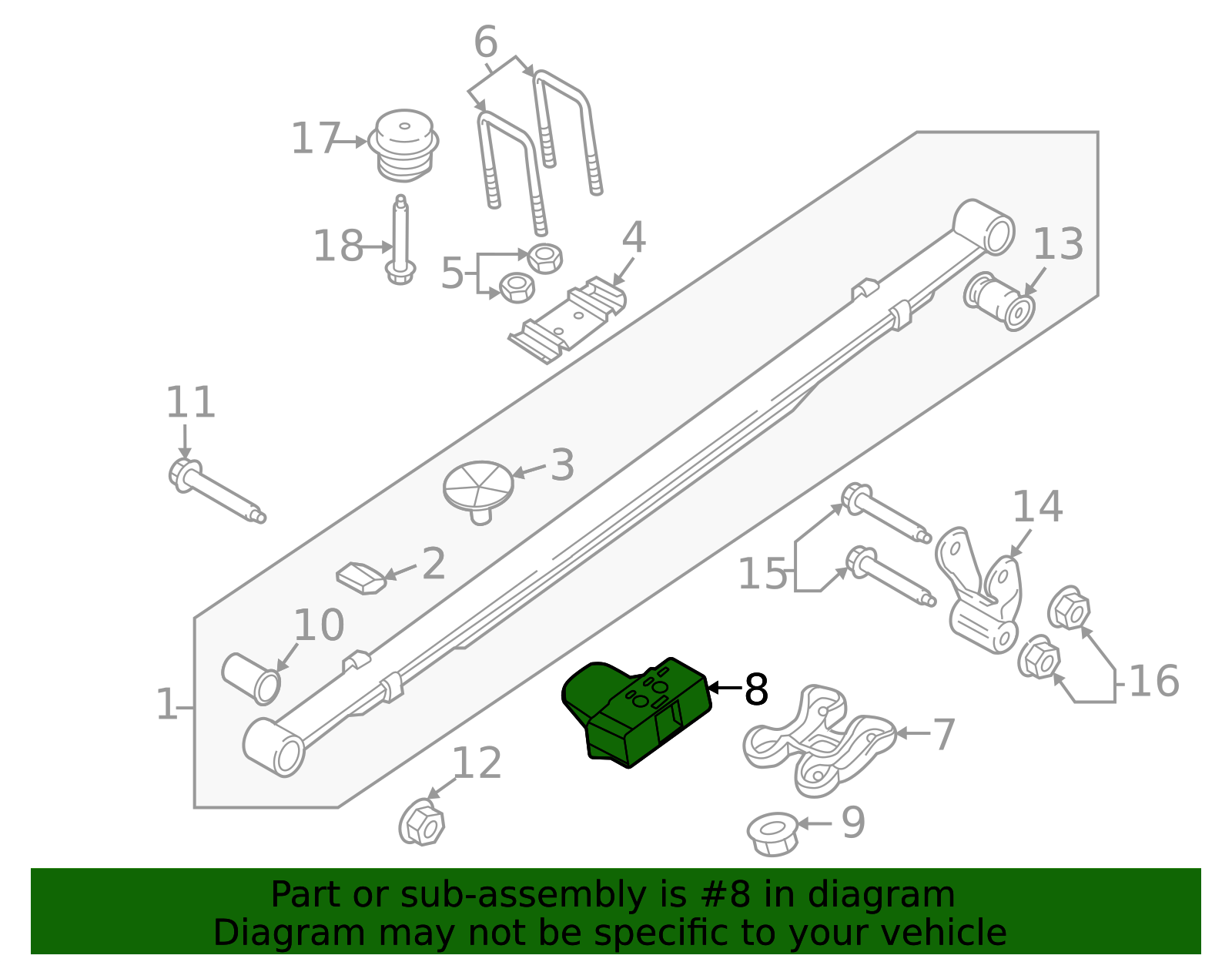 2017-2020 Ford F-150 Mount Plate Pad HL3Z-5598-B | TascaParts.com