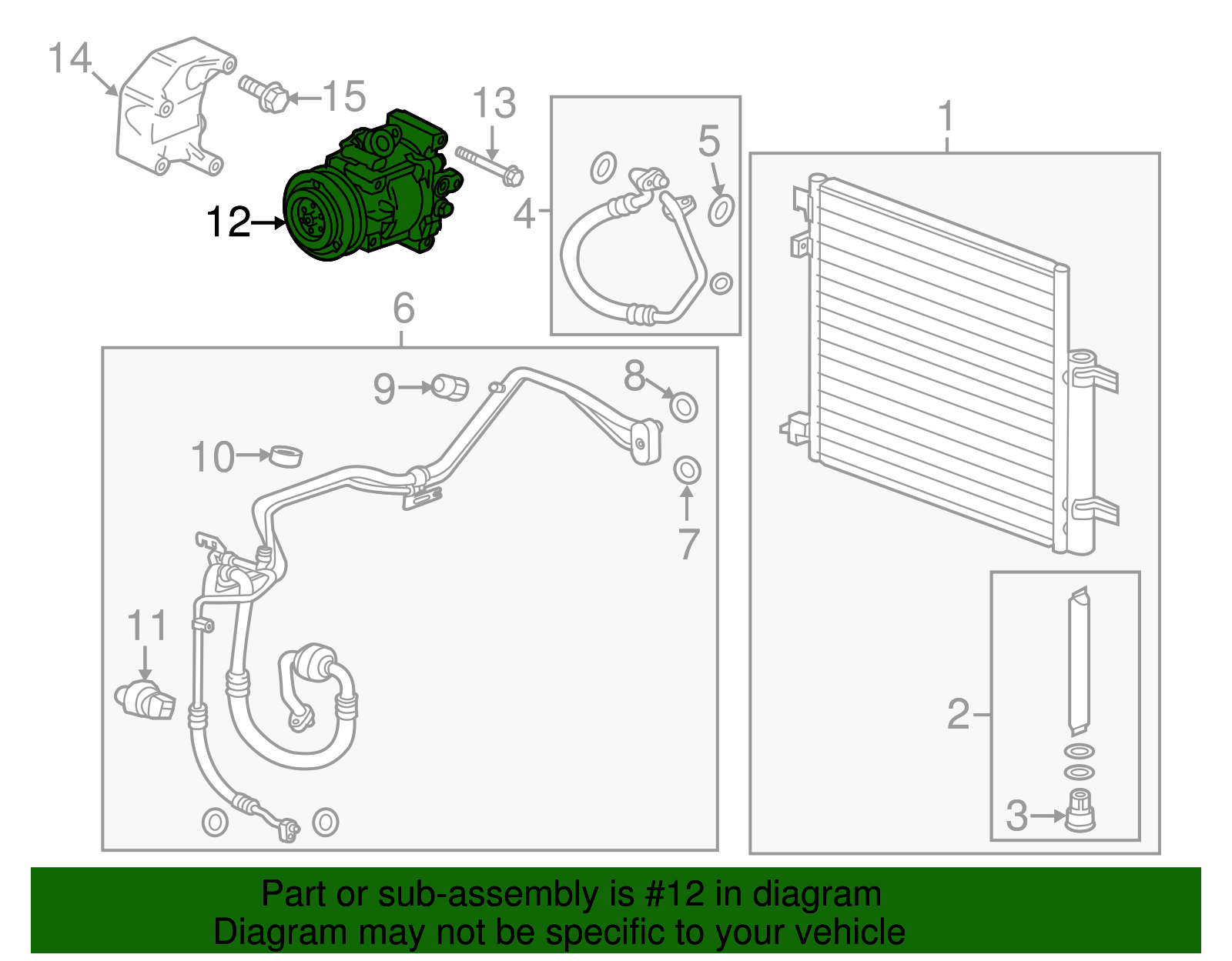 2013-2014 Chevrolet Spark Compressor 42787366 | Shop Matick Buick GMC