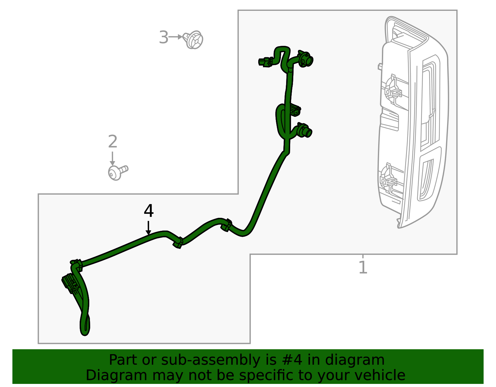 2020-2023 GMC Tail Lamp Wiring Harness 84574264 | OEM Parts Online