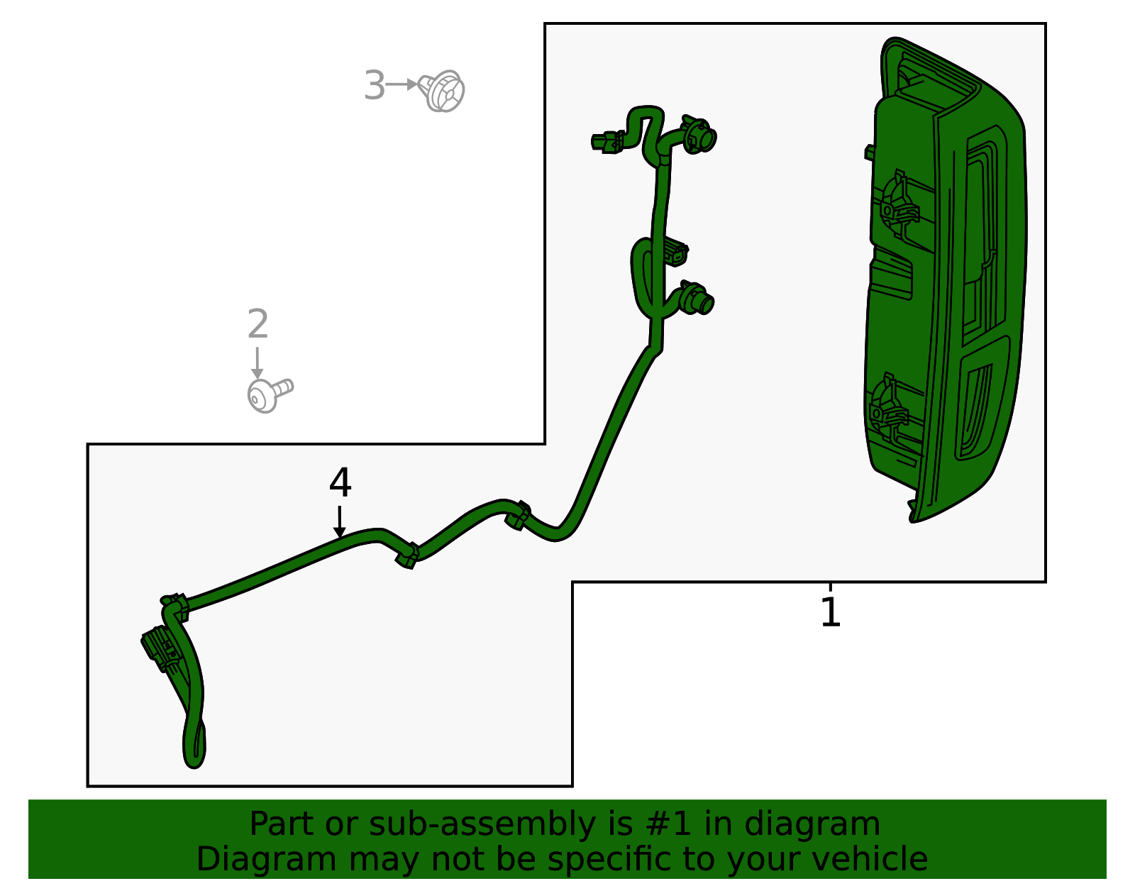 2020-2023 GMC Sierra 3500 HD Tail Lamp 86584239 | Chevy OEM Parts