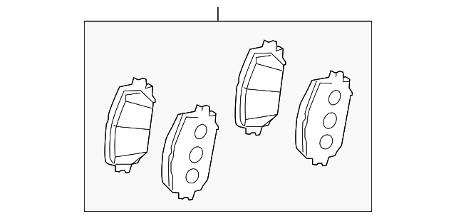 Genuine Official Toyota Brake Pads Front (Replaces 04465-0R010) part ...
