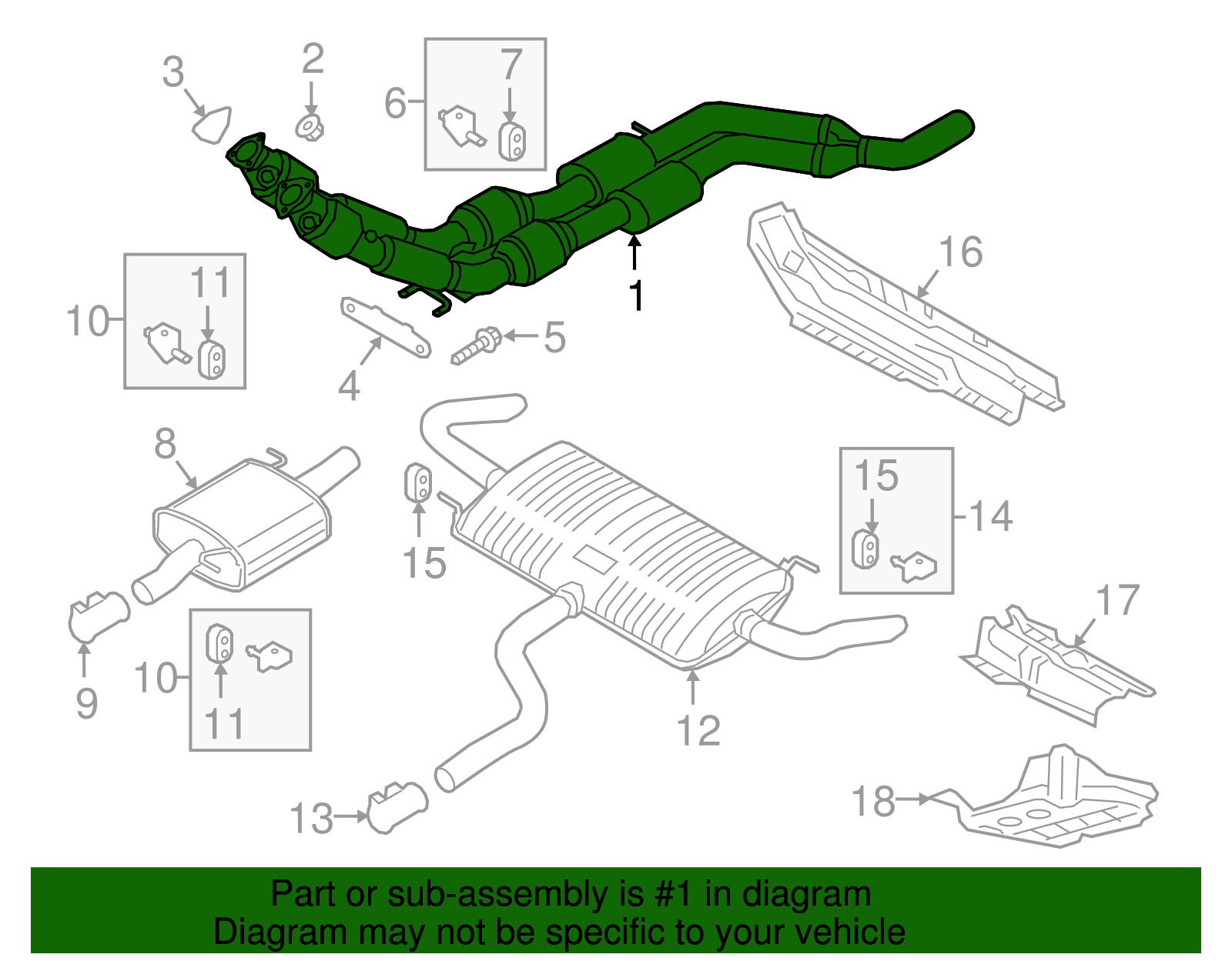 2018-2023 Volkswagen Converter & Pipe 3QF-254-500-KX | OEM Parts Online
