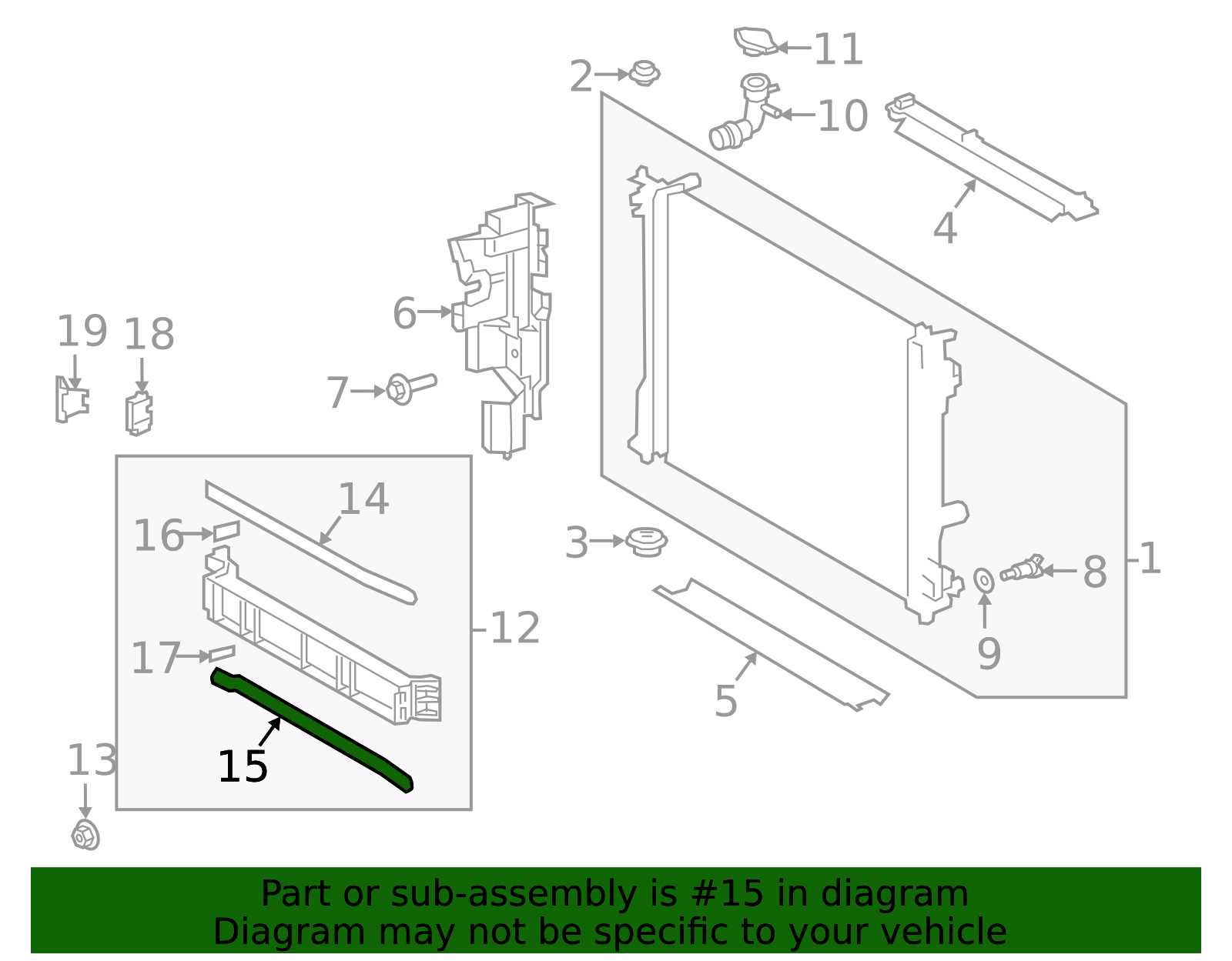Shutter Assembly Lower Seal 53156-0R170 | Toyota Parts Center