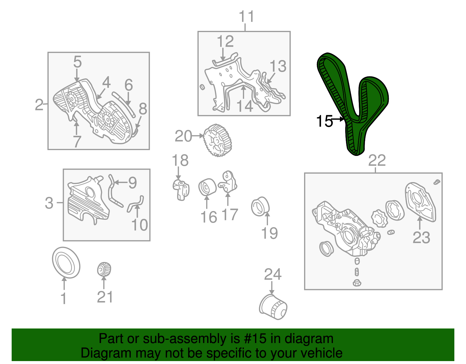 243123e500 - Kia Timing Belt 2006-2010 Kia | Performance Auto Parts