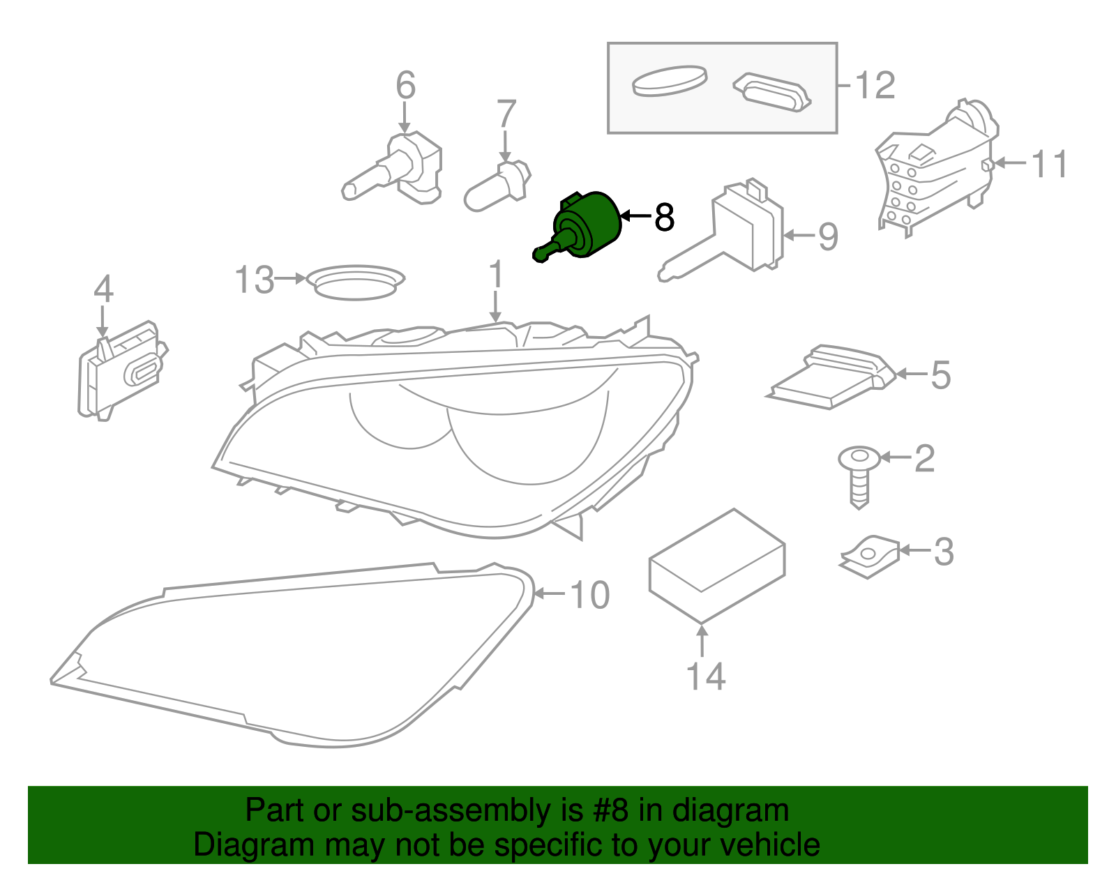 63-11-7-207-574 - Leveling Motor - 2006-2016 BMW | BMW Parts Exchange