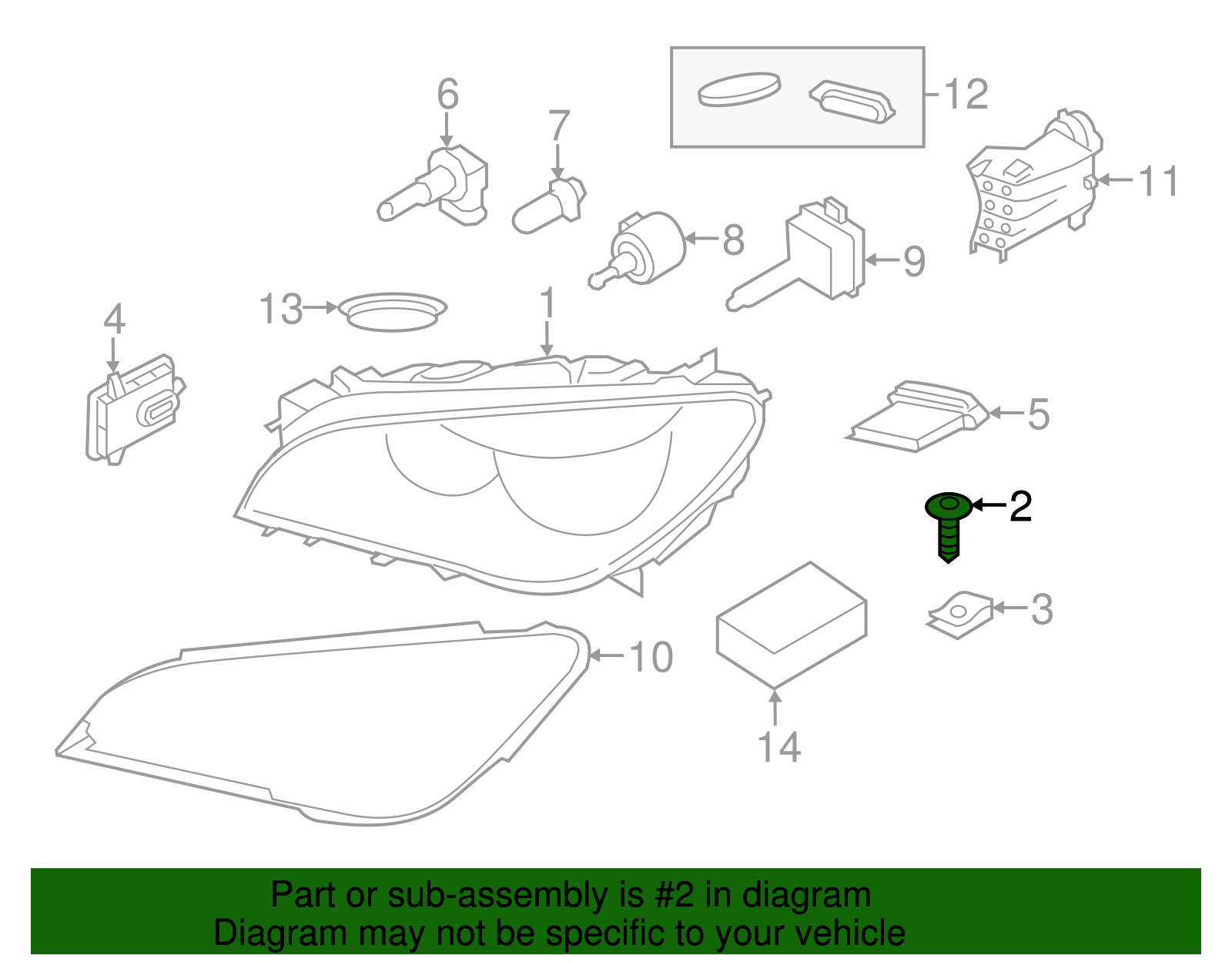 2009-2025 BMW Air Inlet Grille Screw 07-14-5-A48-F72 | OEM Parts ...